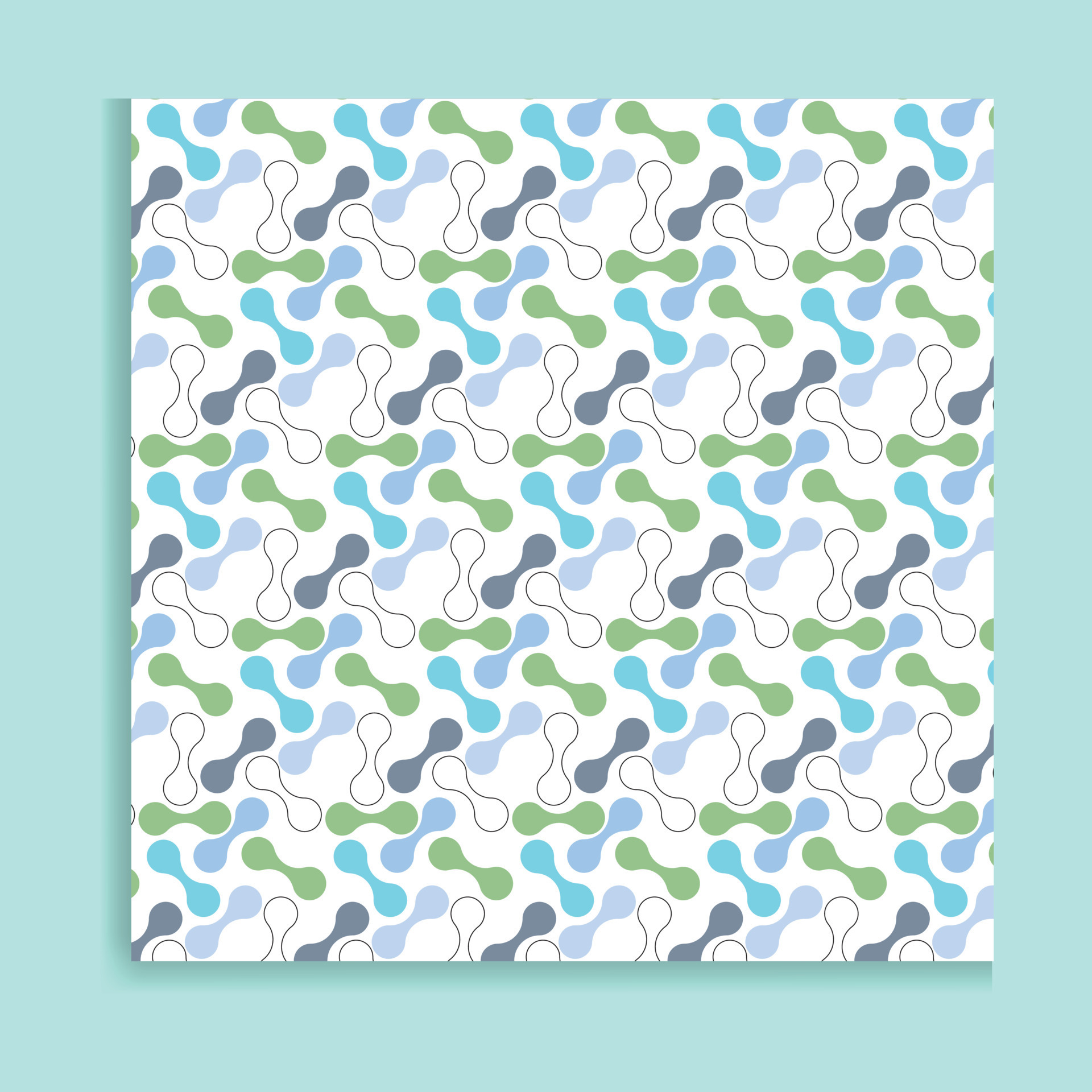 Vector Seamless Pattern Modern Stylish Texture Repeated Retro