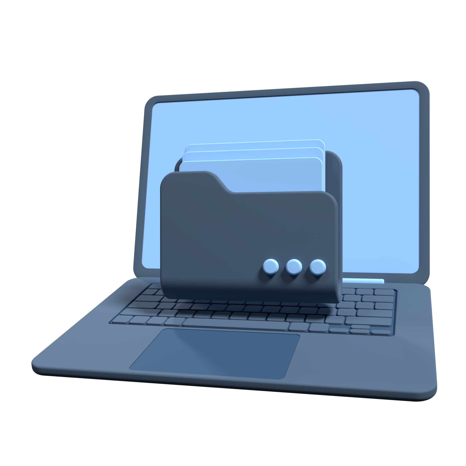 3d File Folder On Laptop Screen Laptop And Files Document Folder 3d-file-folder-on-laptop-screen-laptop-and-files-document-folder
