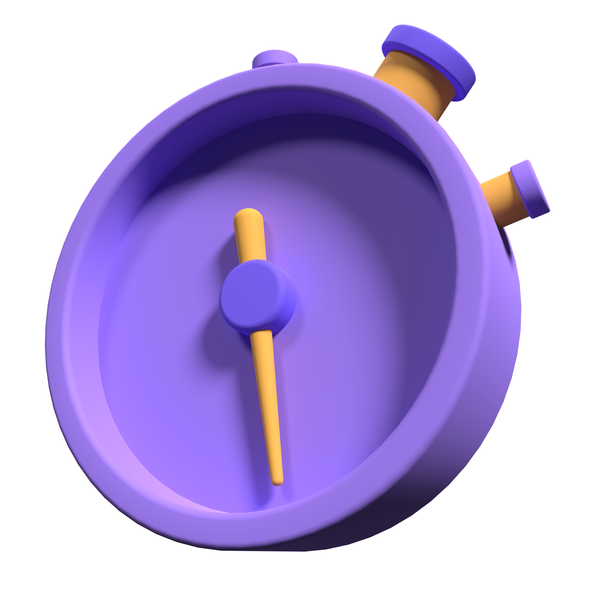 Stopwatch with button. 3d stopwatch timer icon illustration. 3d render timer icon. Stopwatch 3d ...