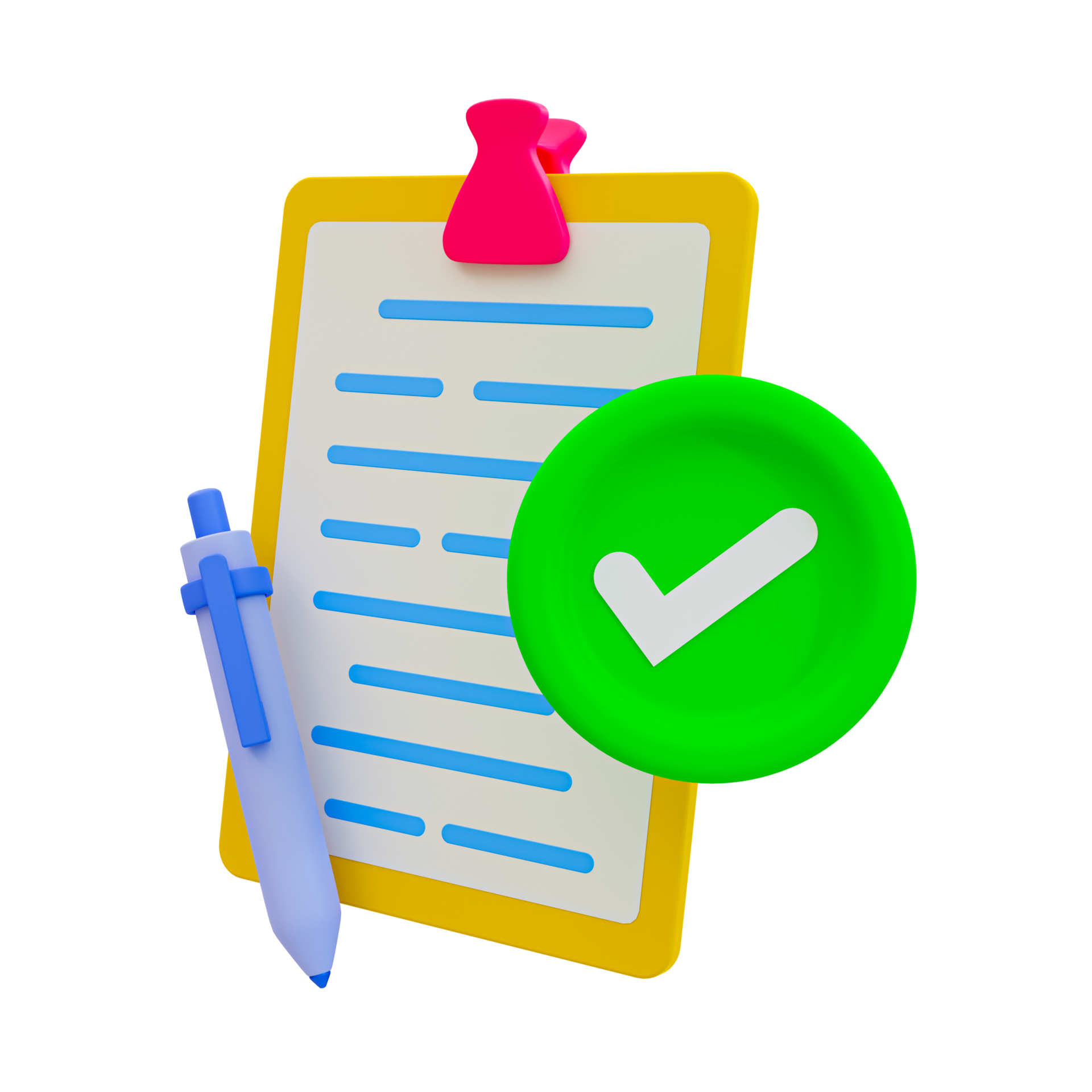 3d minimal correct document. paperwork approved. accepted, ok, right ... 3d minimal correct document. paperwork approved. accepted, ok, right ...