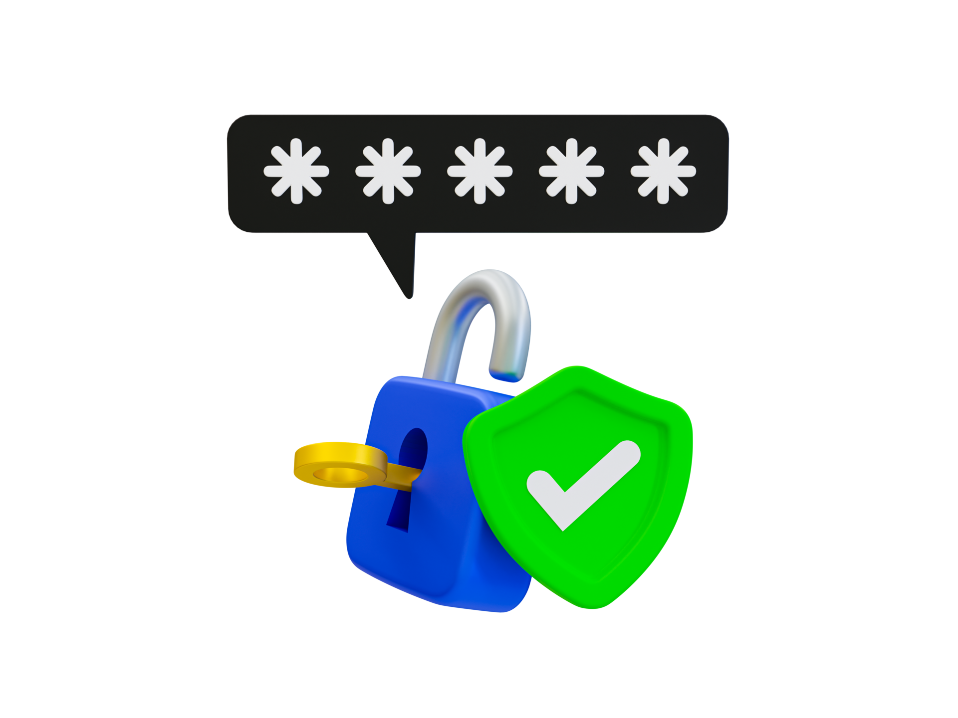 3d Minimal Password Verification Password Authentication Concept
