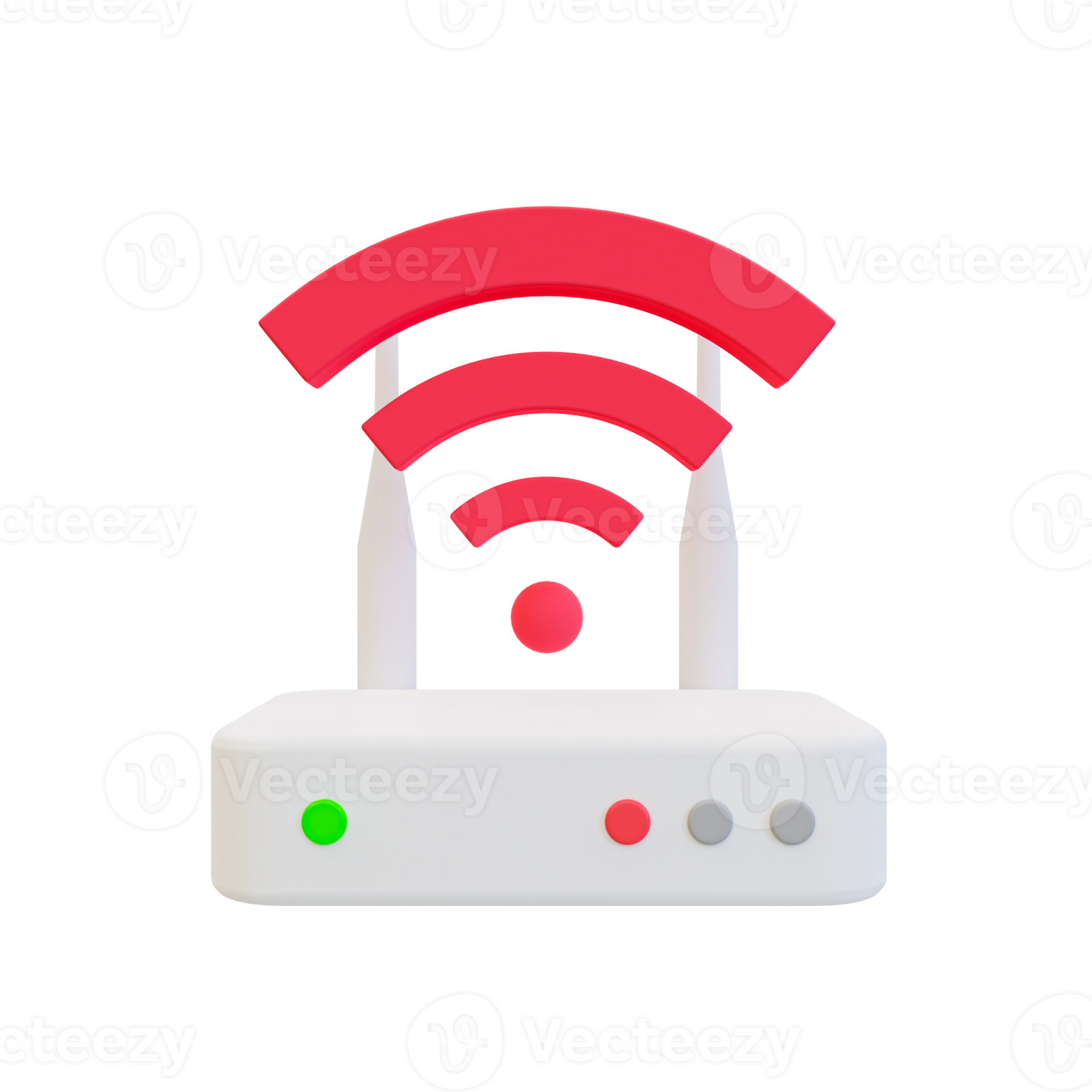 3d minimal network signal. Wi-Fi signal tethering. router with a signal ...