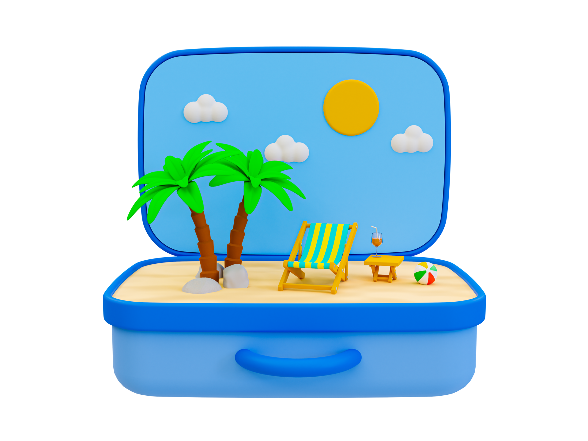 Free 3d Minimal Summer Theme Beach Theme Summer Vacation Time free-3d-minimal-summer-theme-beach-theme-summer-vacation-time