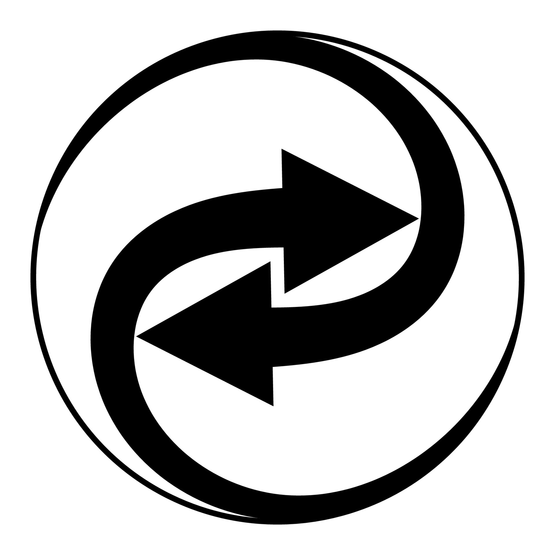 Swirling Arrows Integration Sign Vector Arrows Spin In Circle Icon
