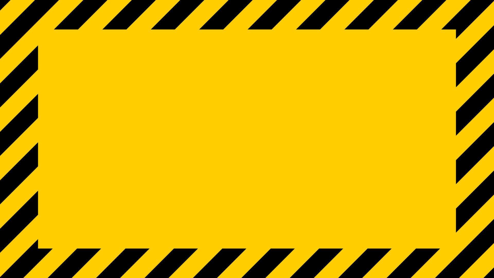 Yellow black warning stripes, danger safety background, sign line ...