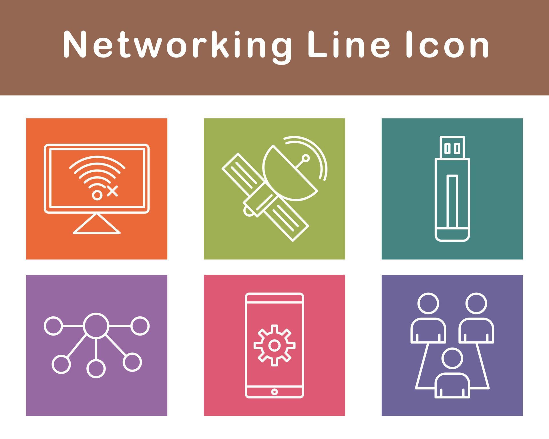 Networking Vector Icon Set 20718671 Vector Art at Vecteezy