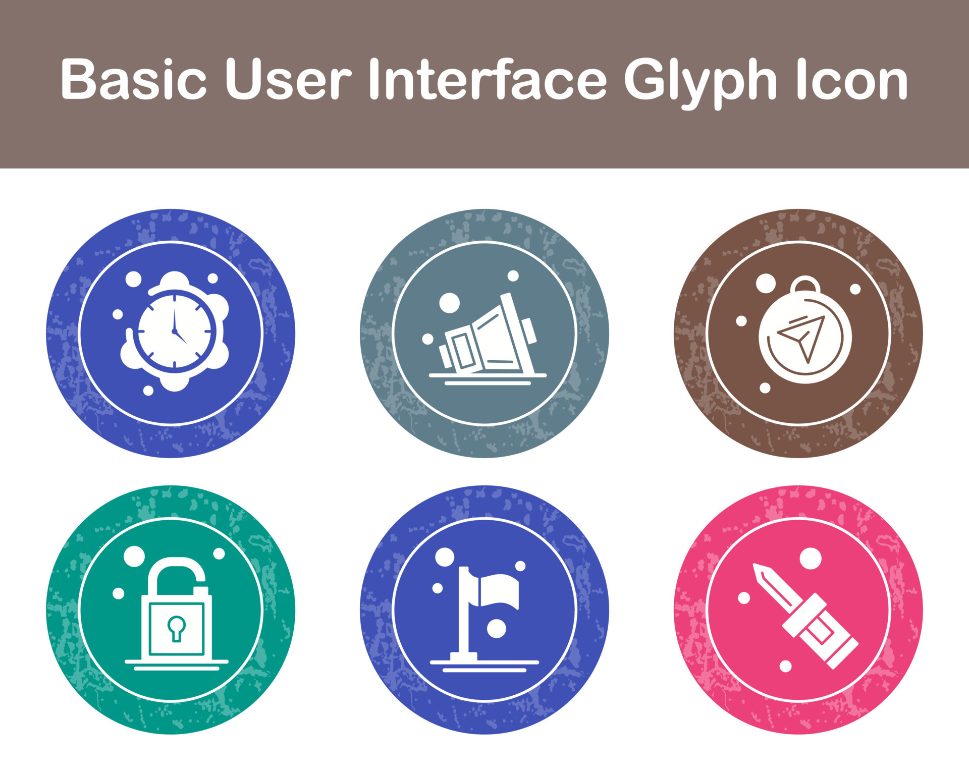 Basic User Interface Vector Icon Set 20718978 Vector Art At Vecteezy