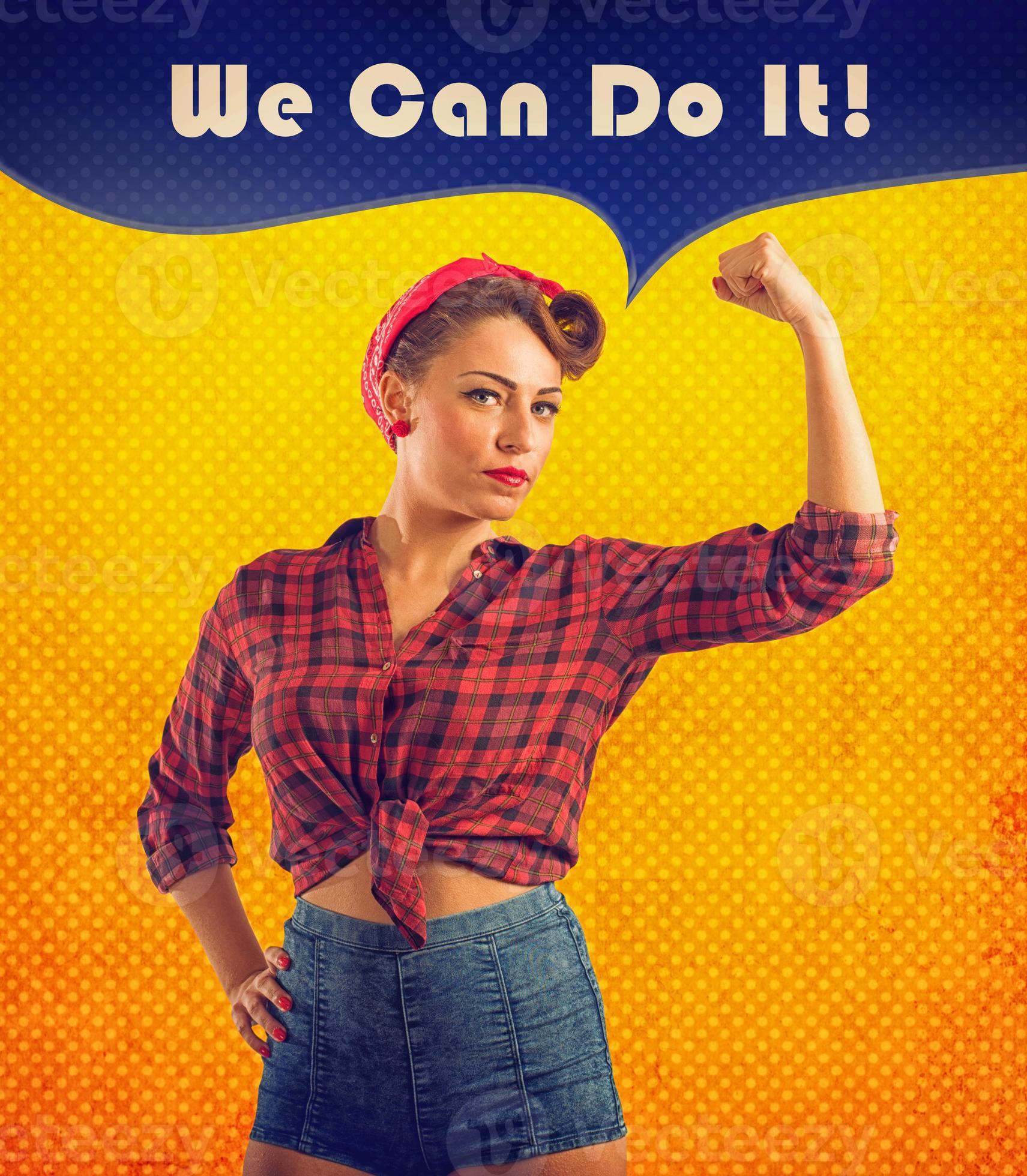 We can do it 20725816 Stock Photo at Vecteezy