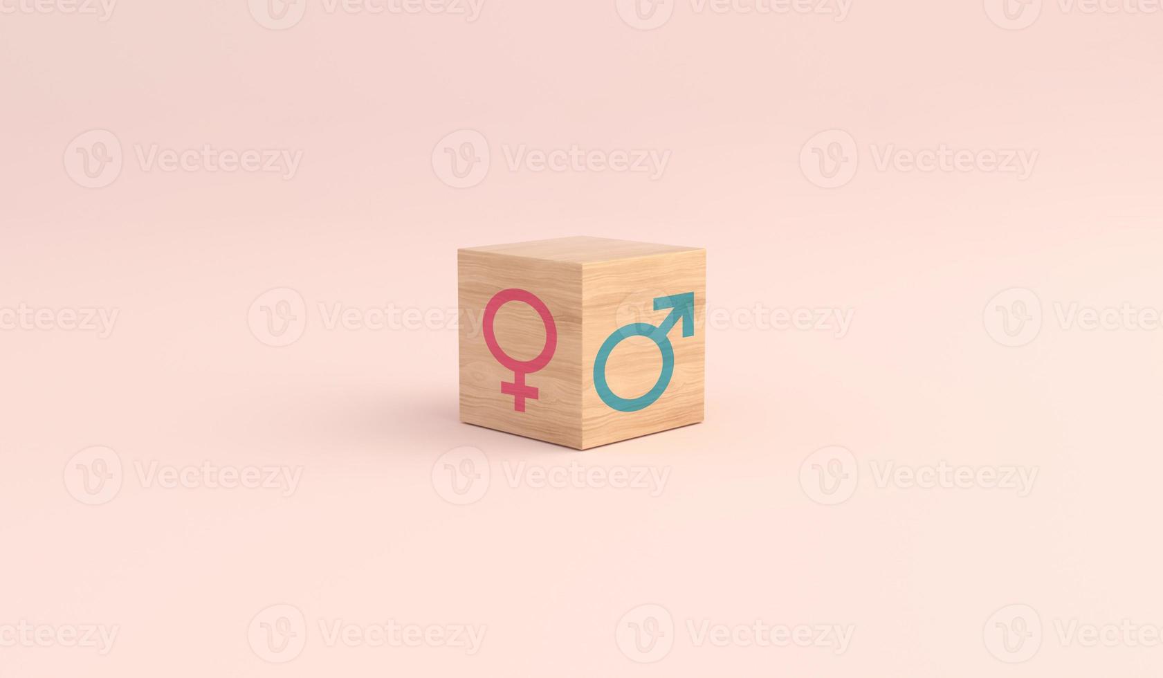 Male And Female Gender Icons Against Pink Background Gender Equality