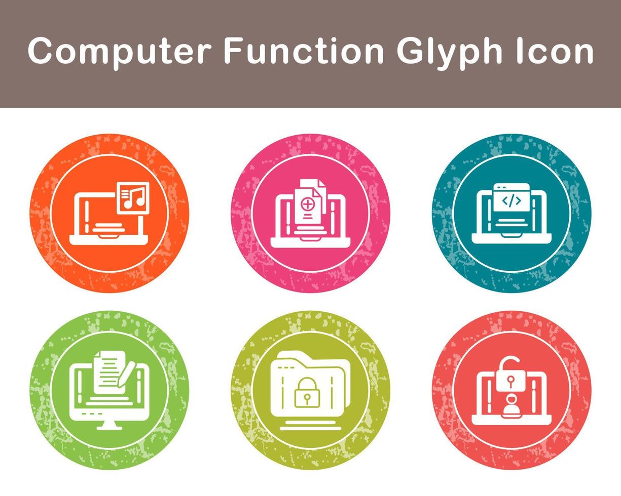 Computer Function Vector Icon Set 20728858 Vector Art at Vecteezy