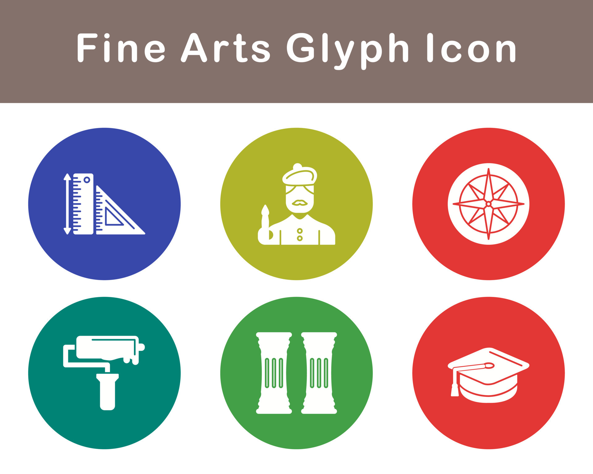 Fine Arts Vector Icon Set 20729598 Vector Art at Vecteezy