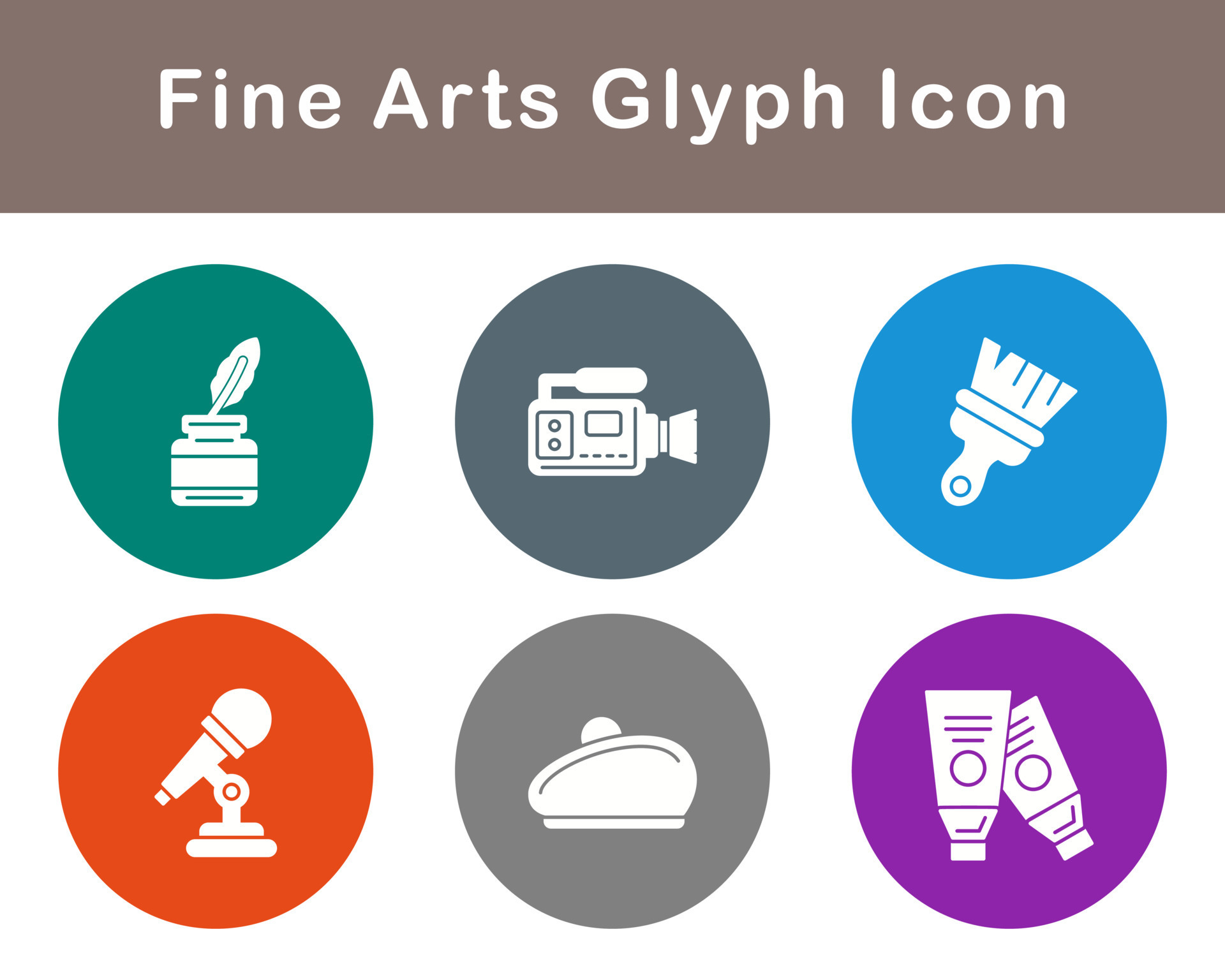 Fine Arts Vector Icon Set 20729603 Vector Art at Vecteezy