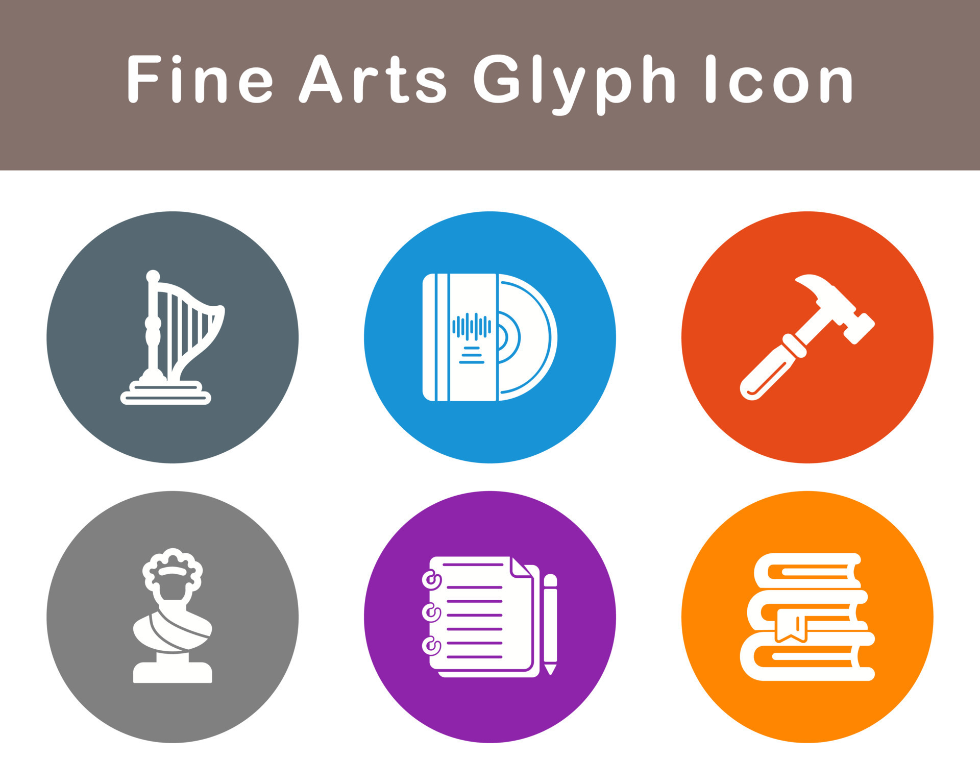 Fine Arts Vector Icon Set 20729628 Vector Art at Vecteezy