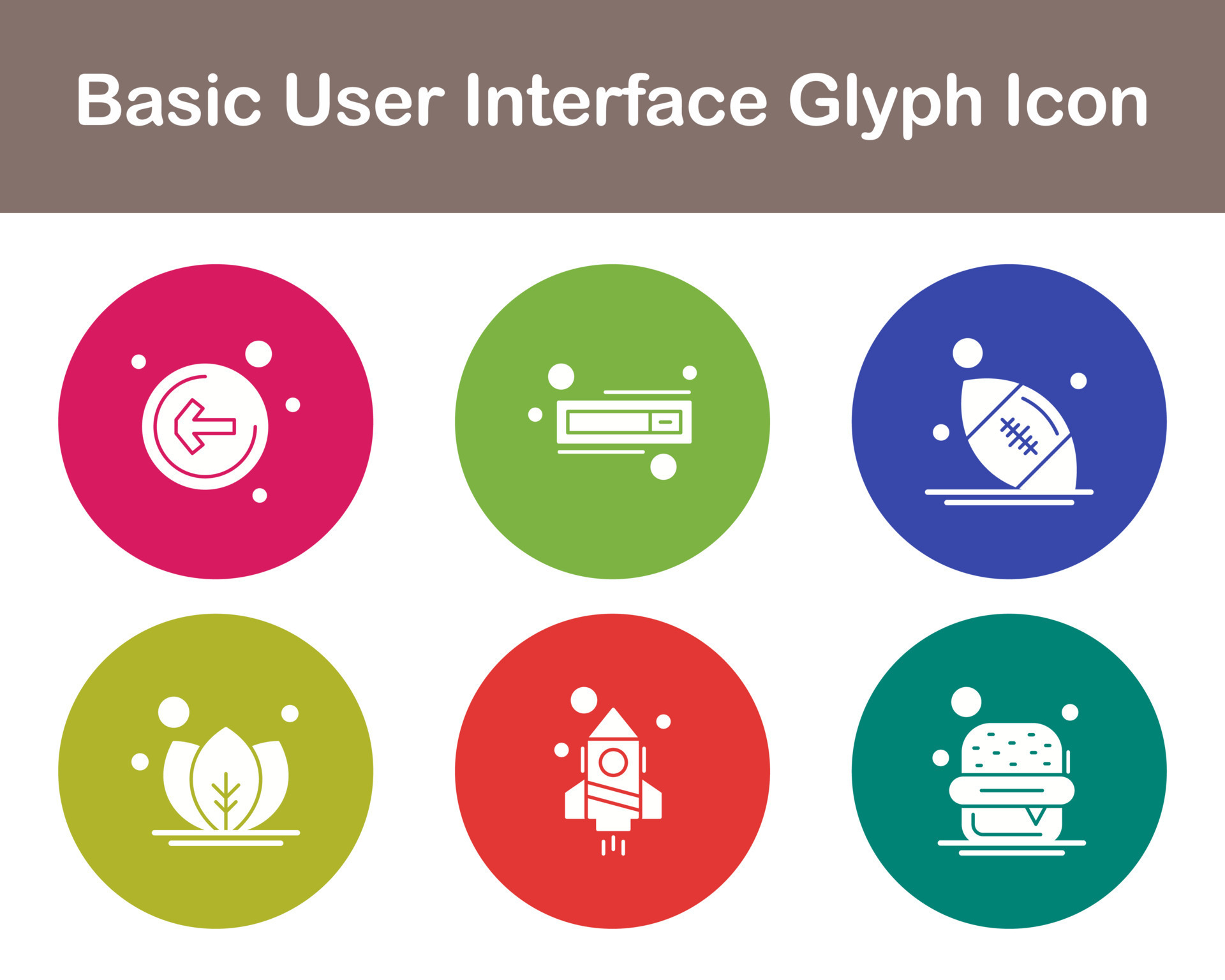 Basic User Interface Vector Icon Set 20729685 Vector Art at Vecteezy