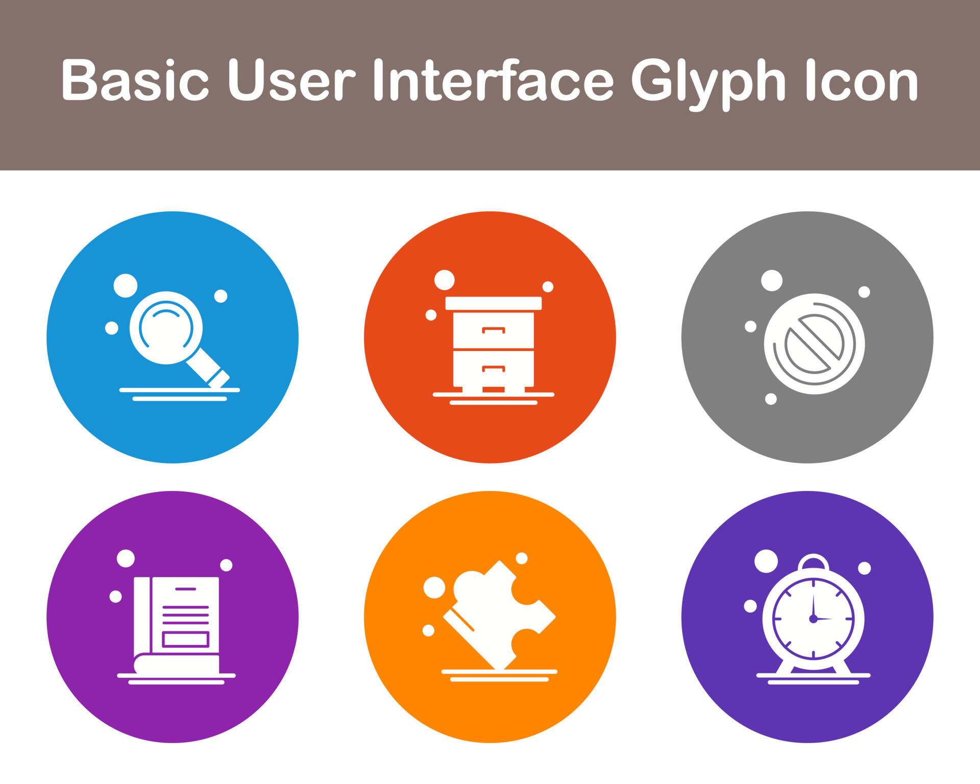 Basic User Interface Vector Icon Set 20729764 Vector Art at Vecteezy