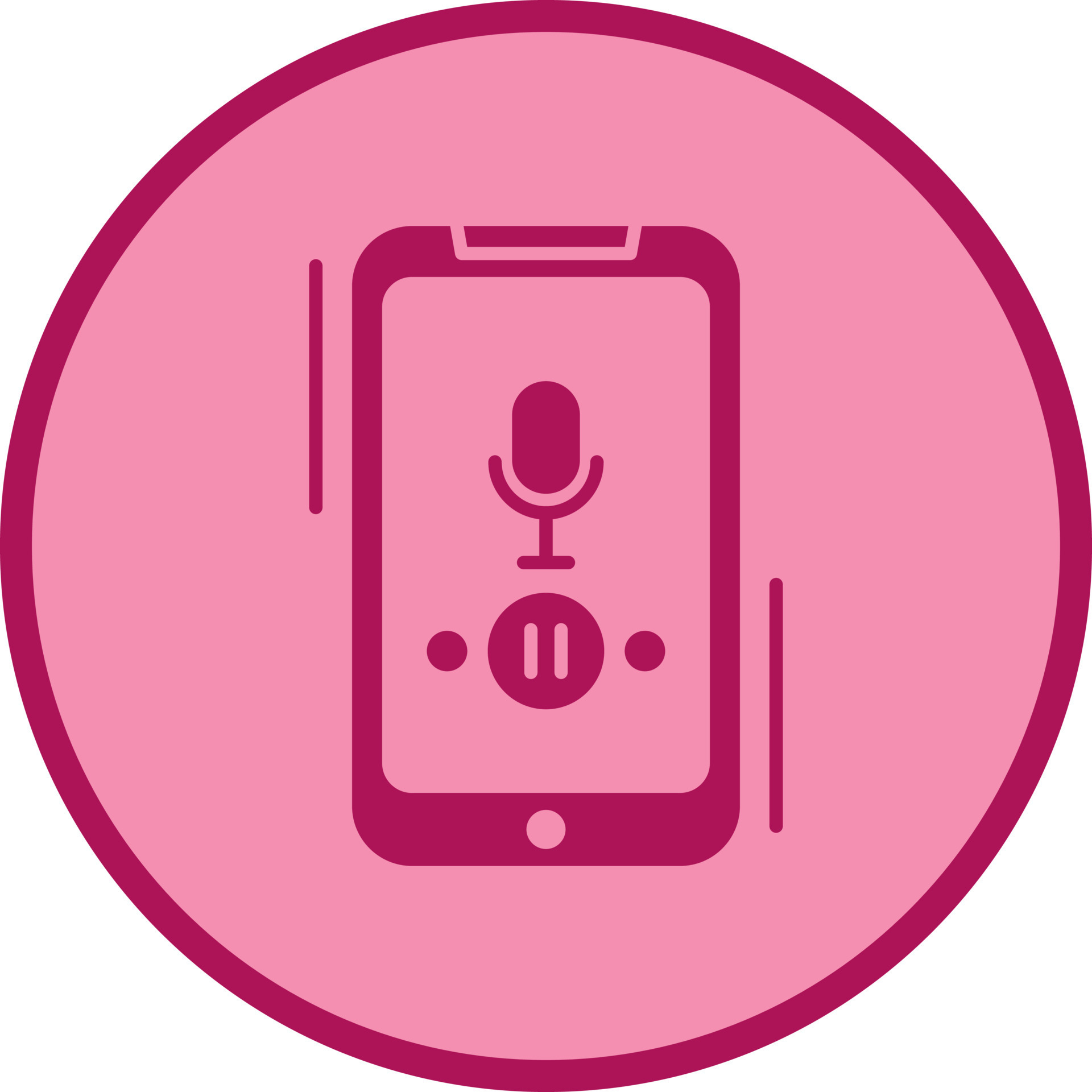 Voice Record Vector Icon 20730003 Vector Art at Vecteezy