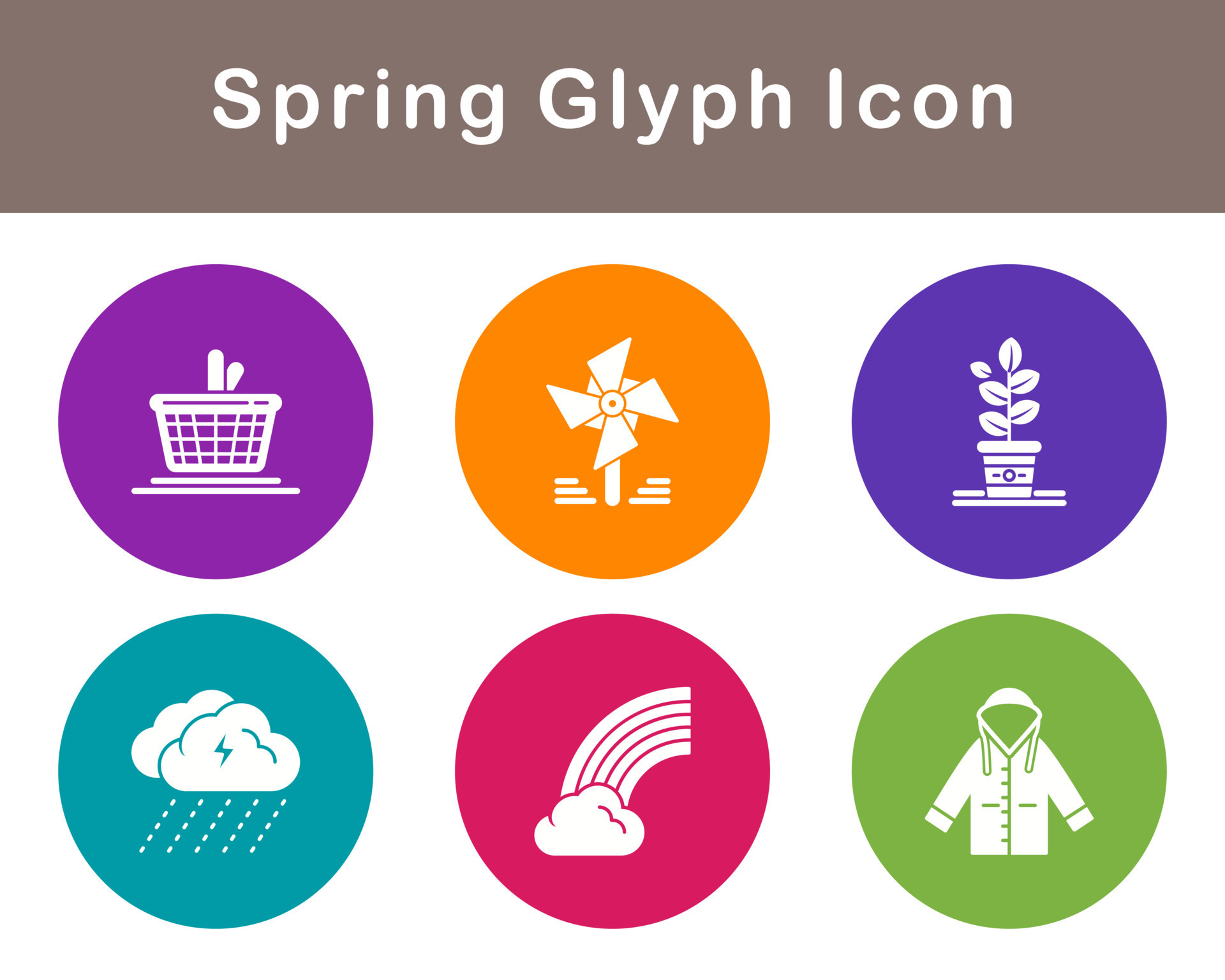 Spring Vector Icon Set 20730477 Vector Art at Vecteezy