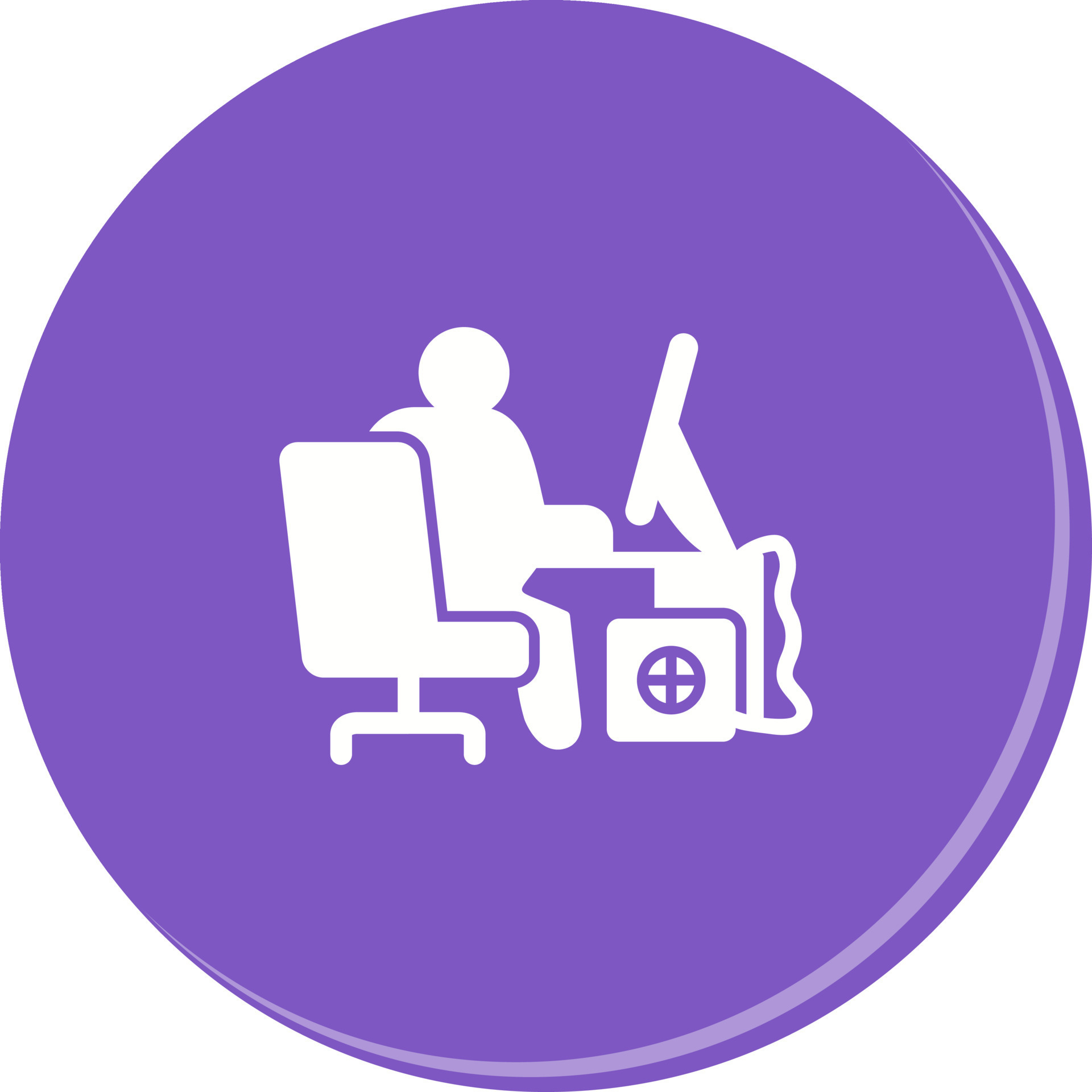 Computer Worker Vector Icon 20731470 Vector Art at Vecteezy