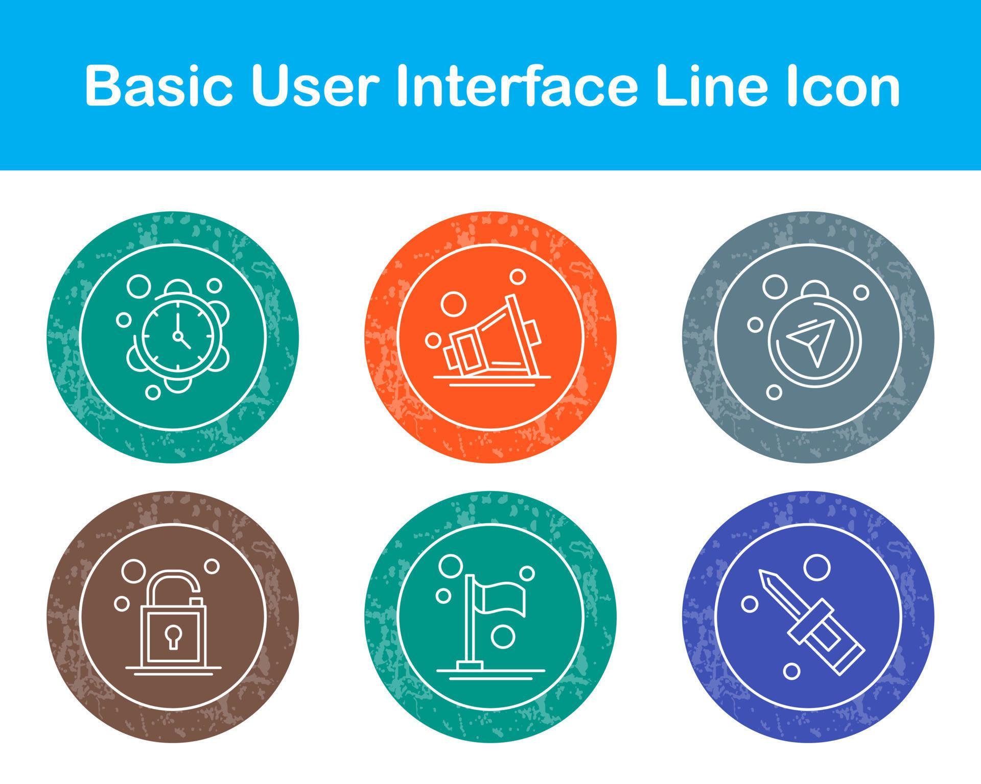 Basic User Interface Vector Icon Set 20731601 Vector Art at Vecteezy