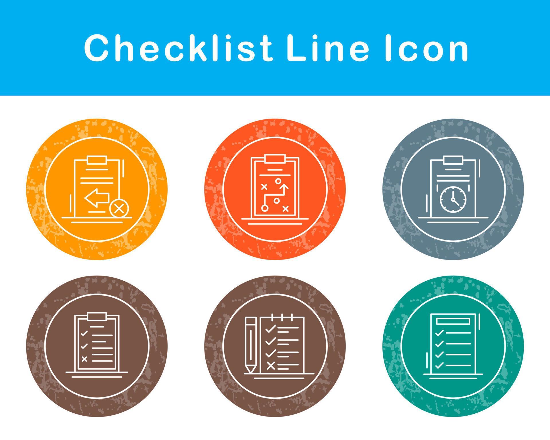 Checklist Vector Icon Set 20731663 Vector Art at Vecteezy