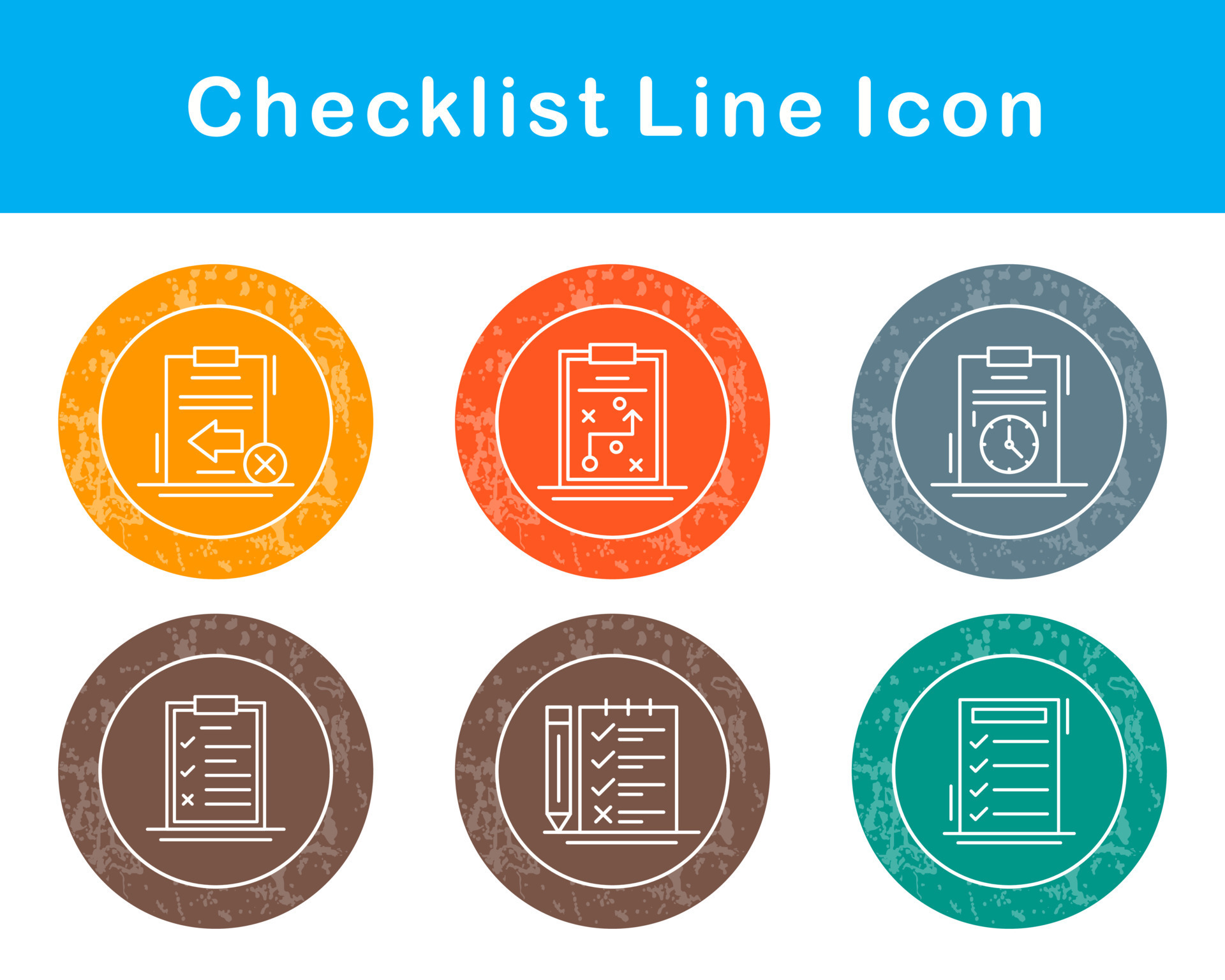 Checklist Vector Icon Set 20731663 Vector Art at Vecteezy