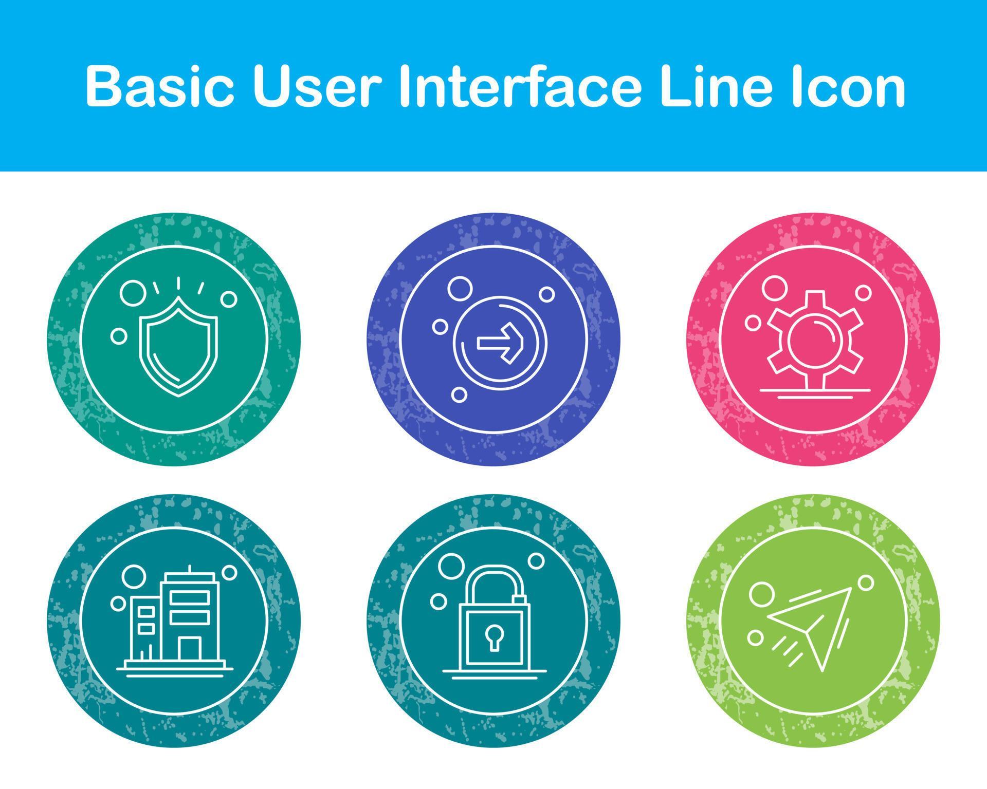 Basic User Interface Vector Icon Set 20731909 Vector Art At Vecteezy