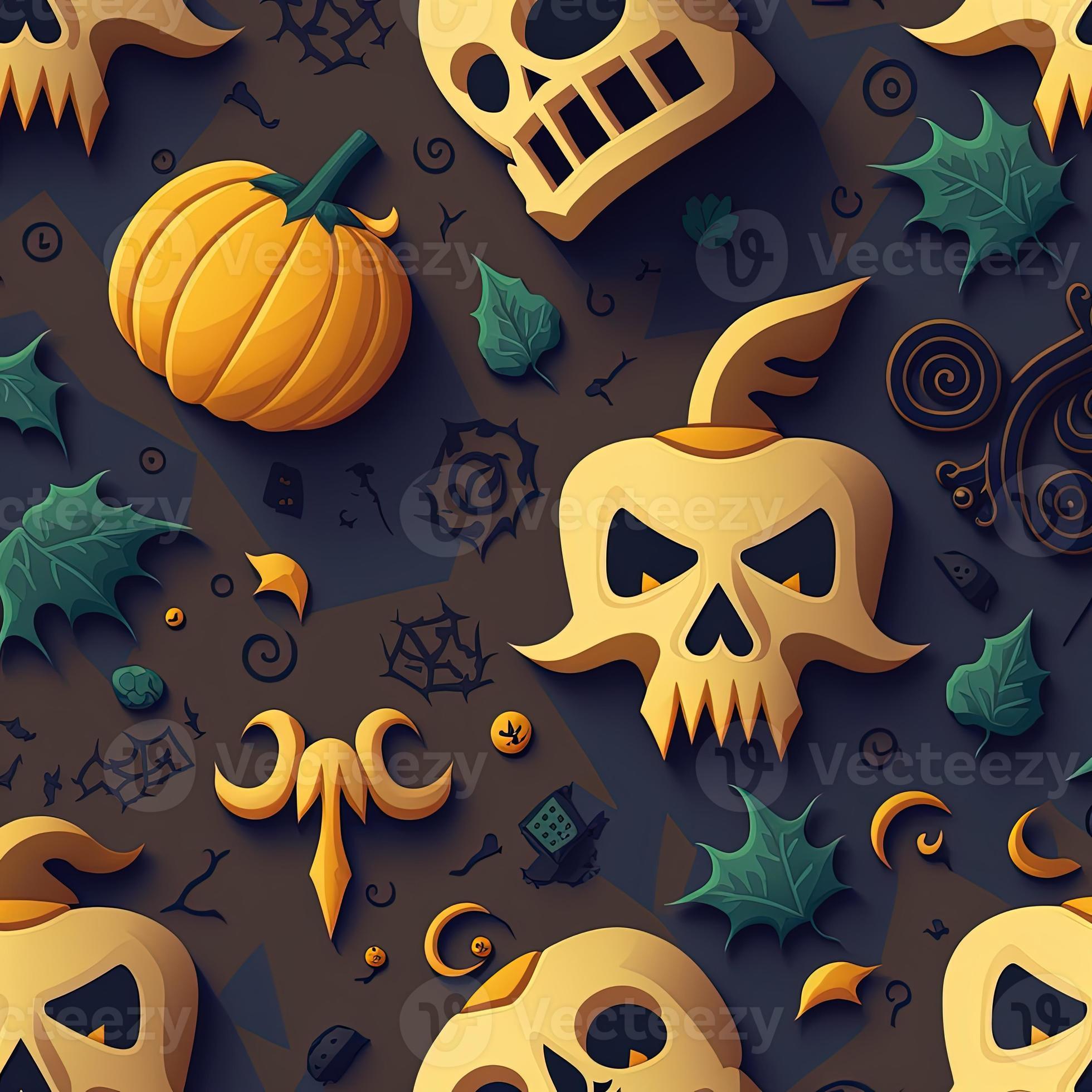 Halloween-themed digital paper and patterns Images of digital paper and ...