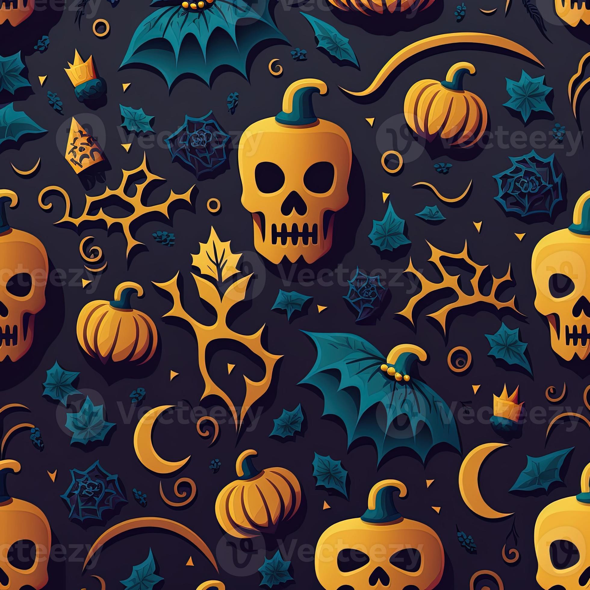 Halloween-themed digital paper and patterns Images of digital paper and ...