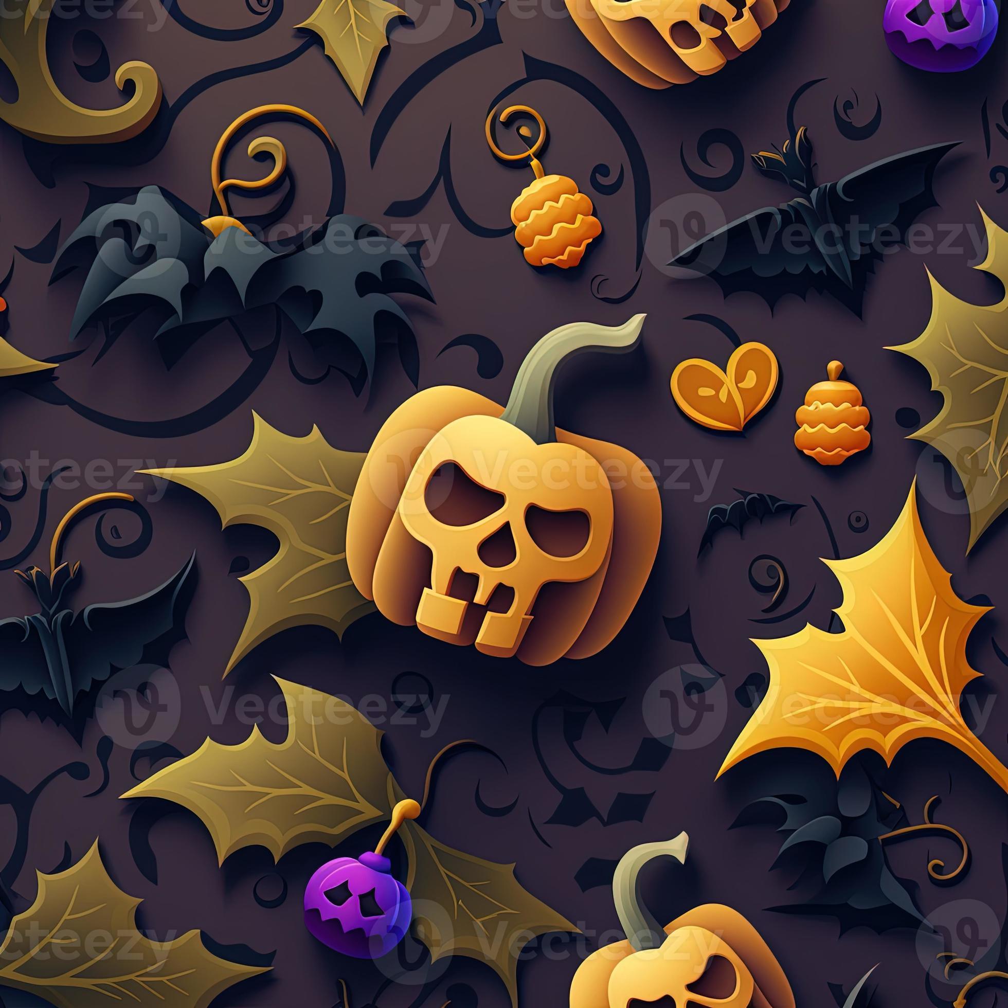 Halloween-themed digital paper and patterns Images of digital paper and ...