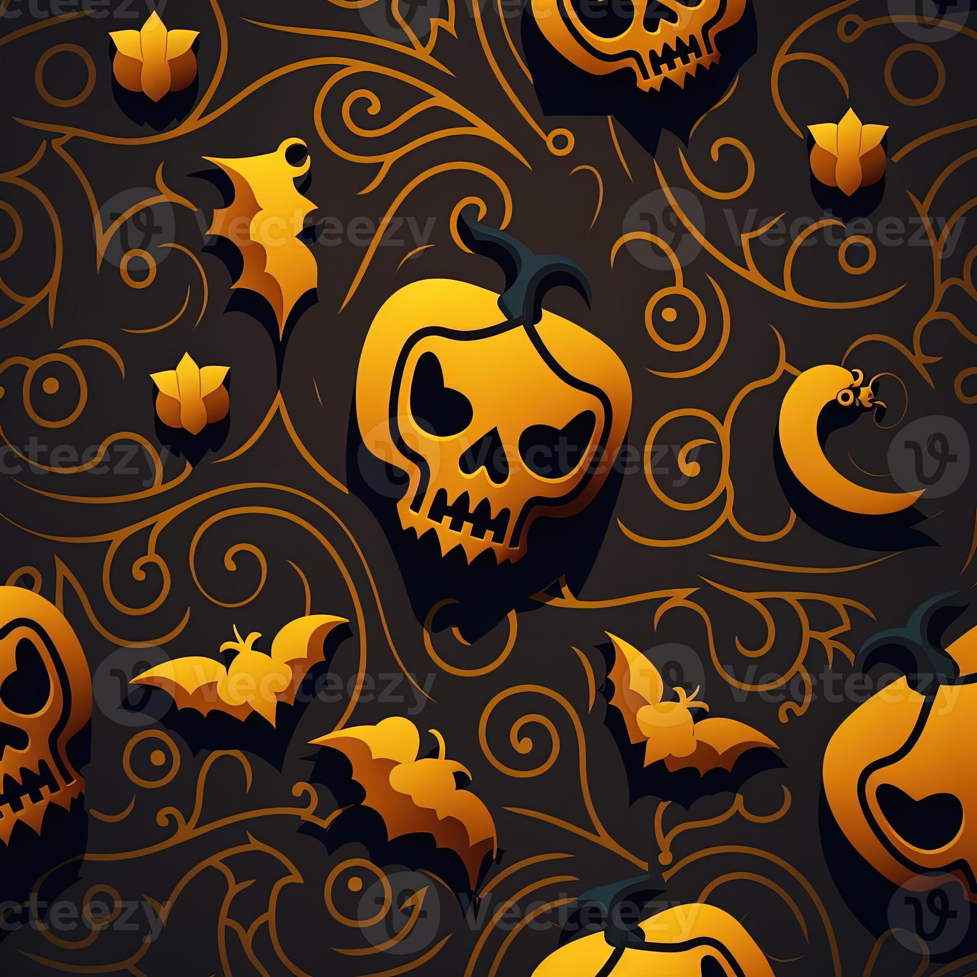 Halloween-themed digital paper and patterns Images of digital paper and ...