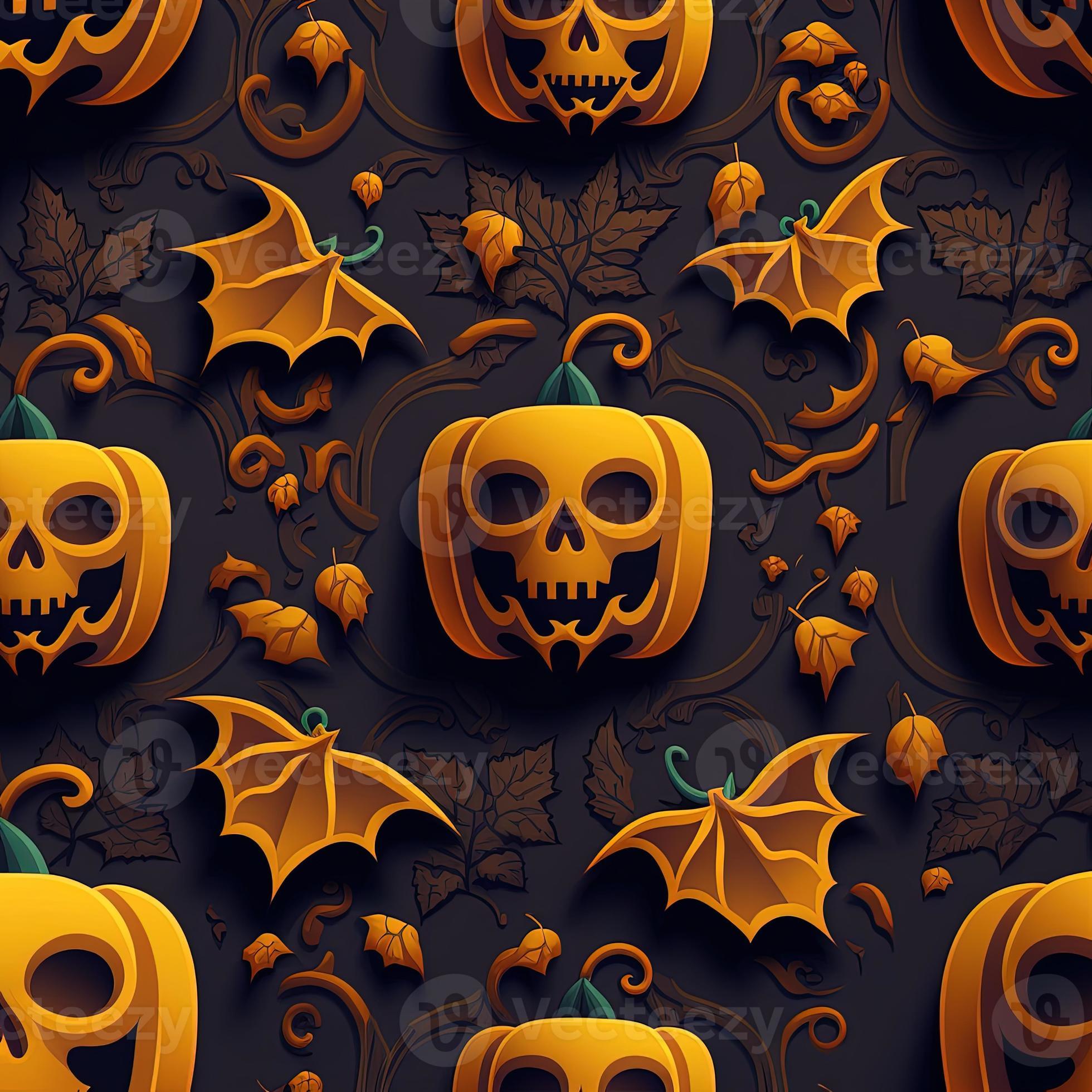 Halloween-themed digital paper and patterns Images of digital paper and ...
