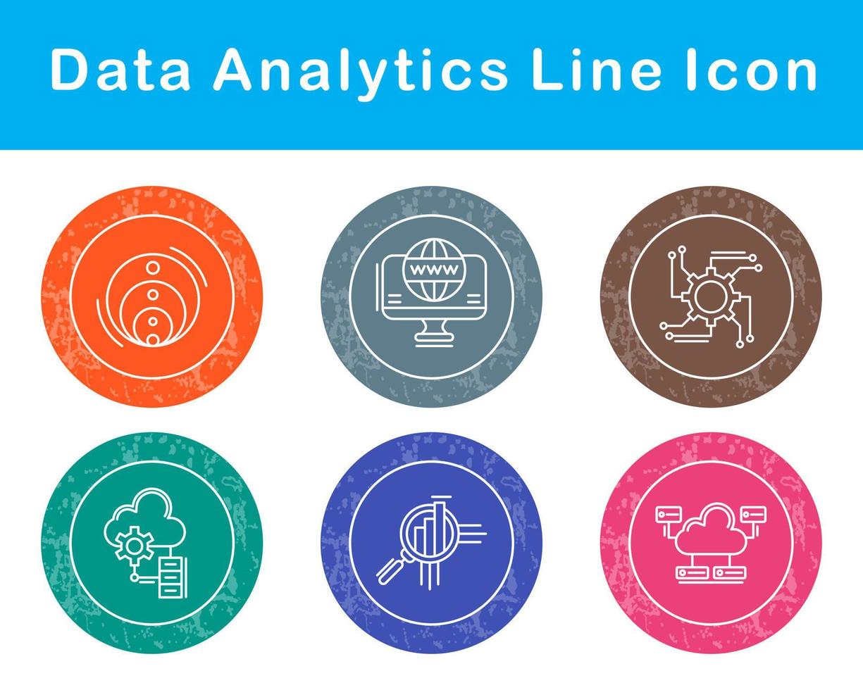 Data Analytics Vector Icon Set 20735278 Vector Art at Vecteezy