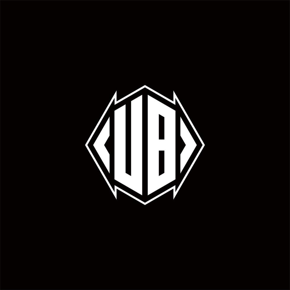 UB Logo monogram with shield shape designs template 20739730 Vector Art ... UB Logo monogram with shield shape designs template 20739730 Vector Art ...