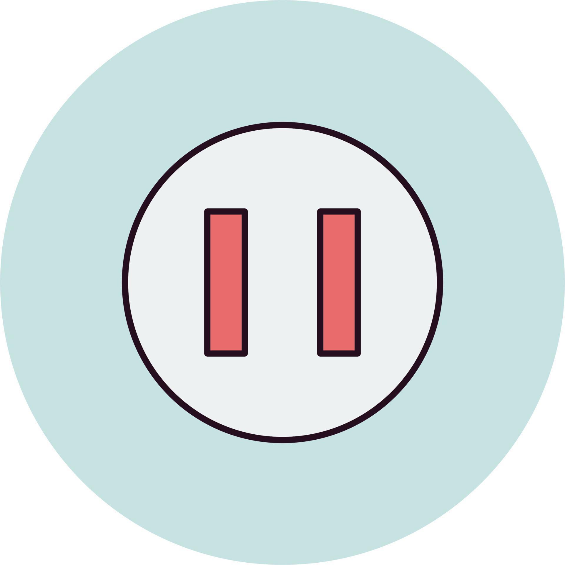 Pause button Vector Icon 20752599 Vector Art at Vecteezy