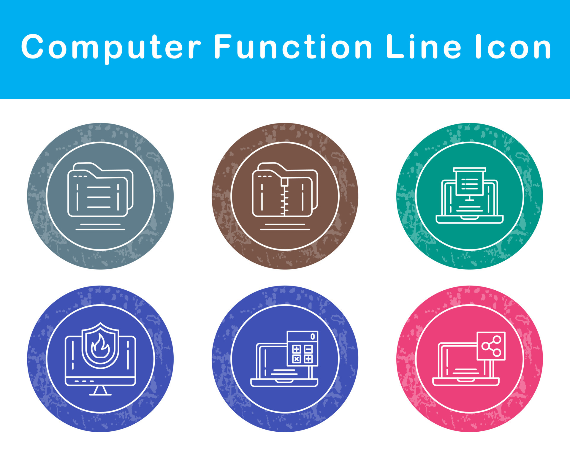 Computer Function Vector Icon Set 20761967 Vector Art at Vecteezy