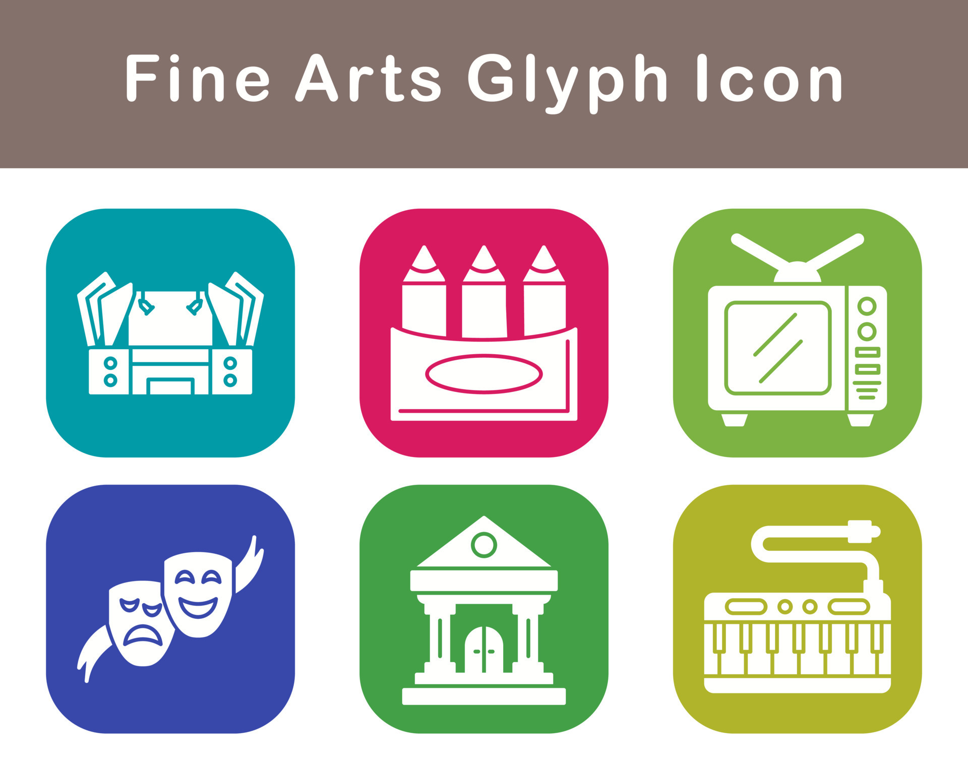 Fine Arts Vector Icon Set 20762295 Vector Art at Vecteezy