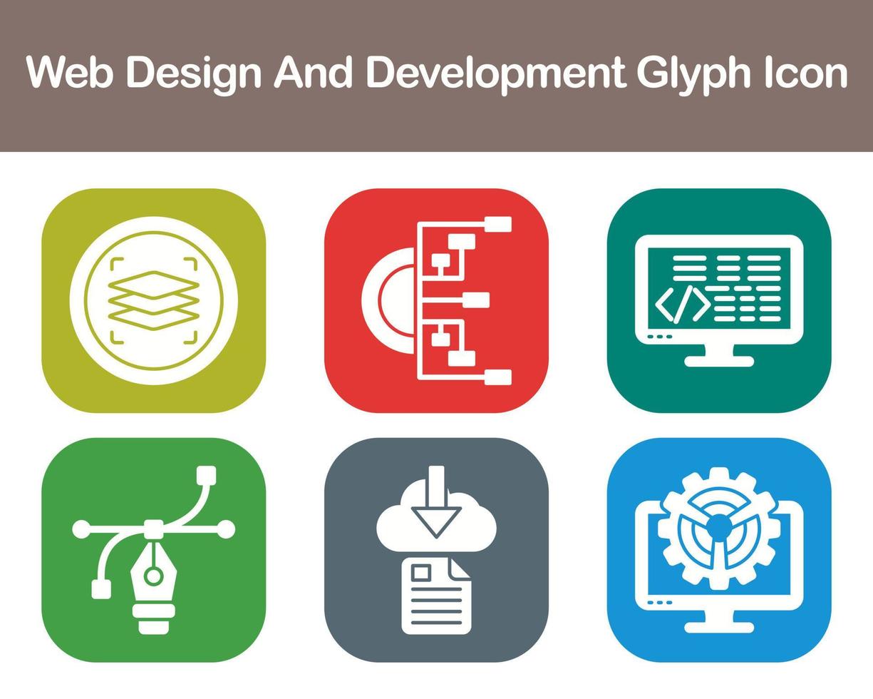 Web Design And Development Vector Icon Set 20762411 Vector Art at Vecteezy