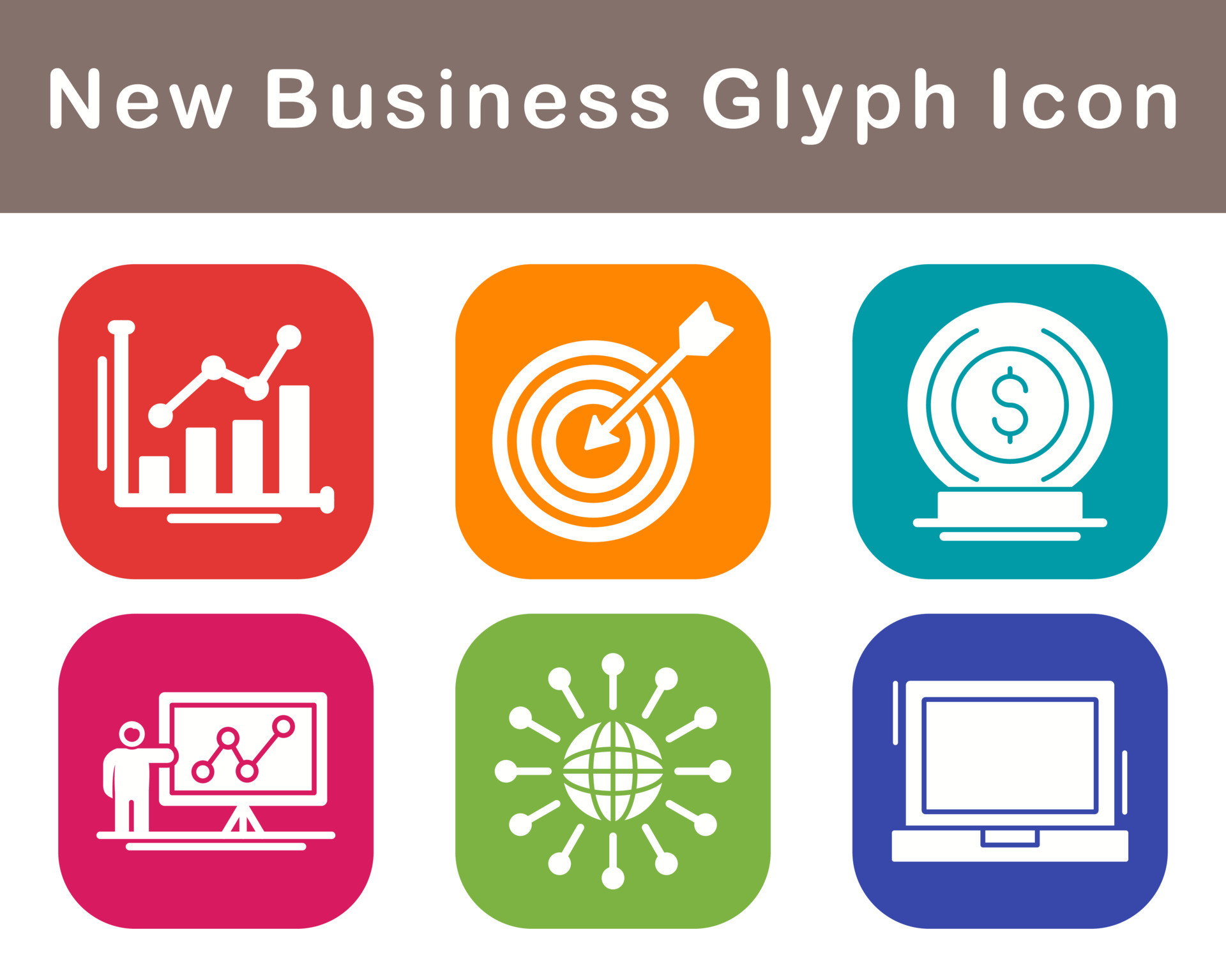 New Business Vector Icon Set 20762469 Vector Art at Vecteezy