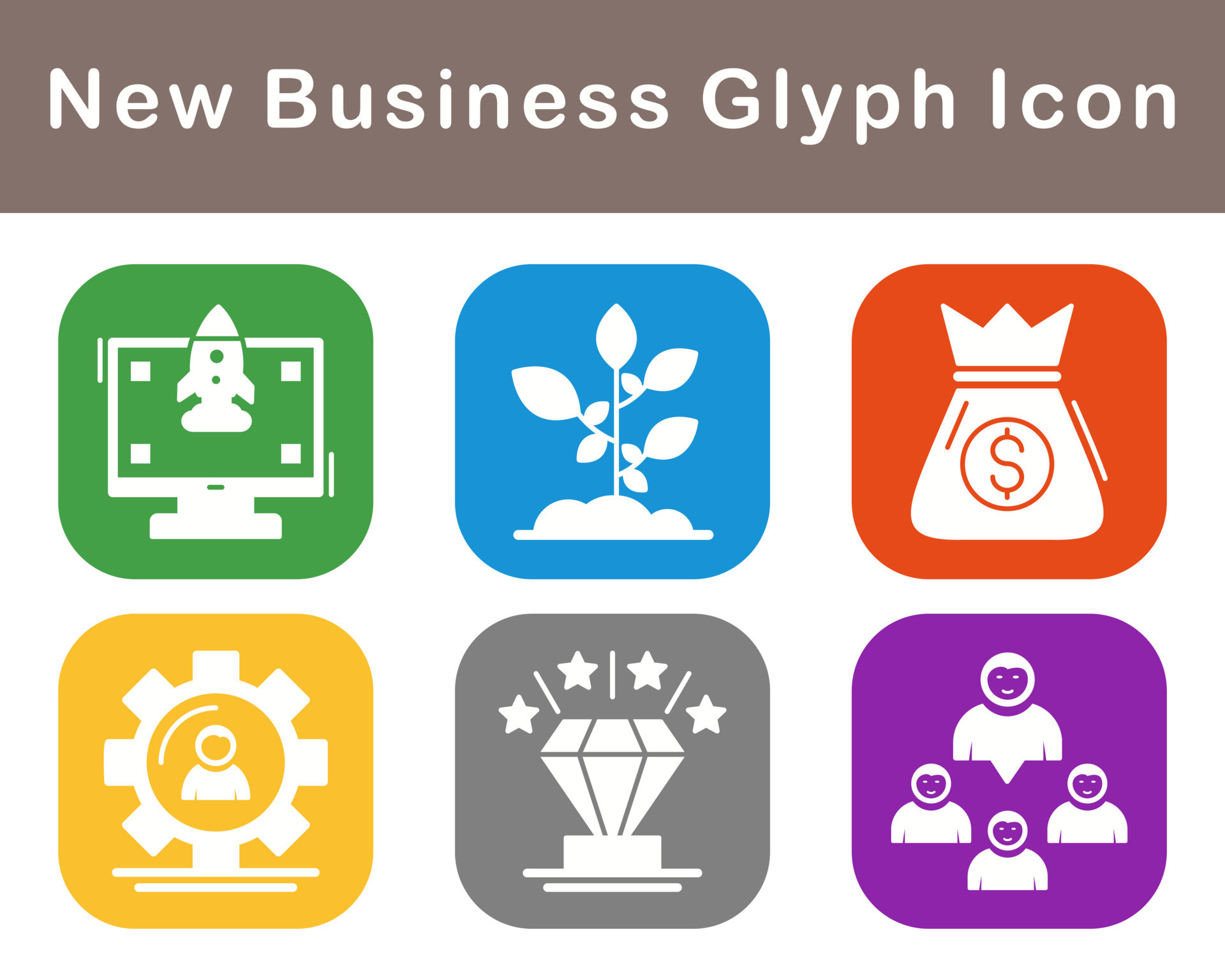 New Business Vector Icon Set 20762473 Vector Art at Vecteezy