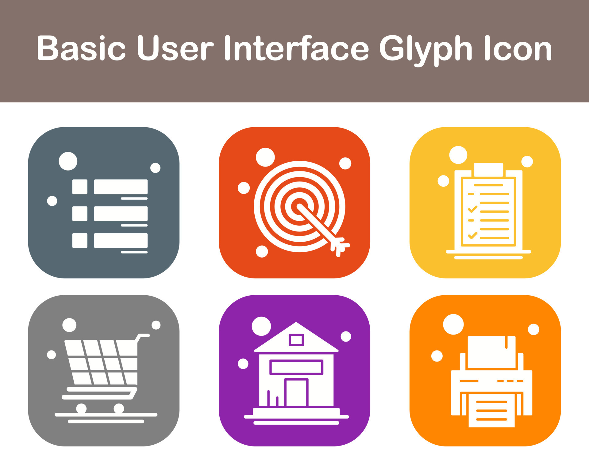 Basic User Interface Vector Icon Set 20762478 Vector Art at Vecteezy