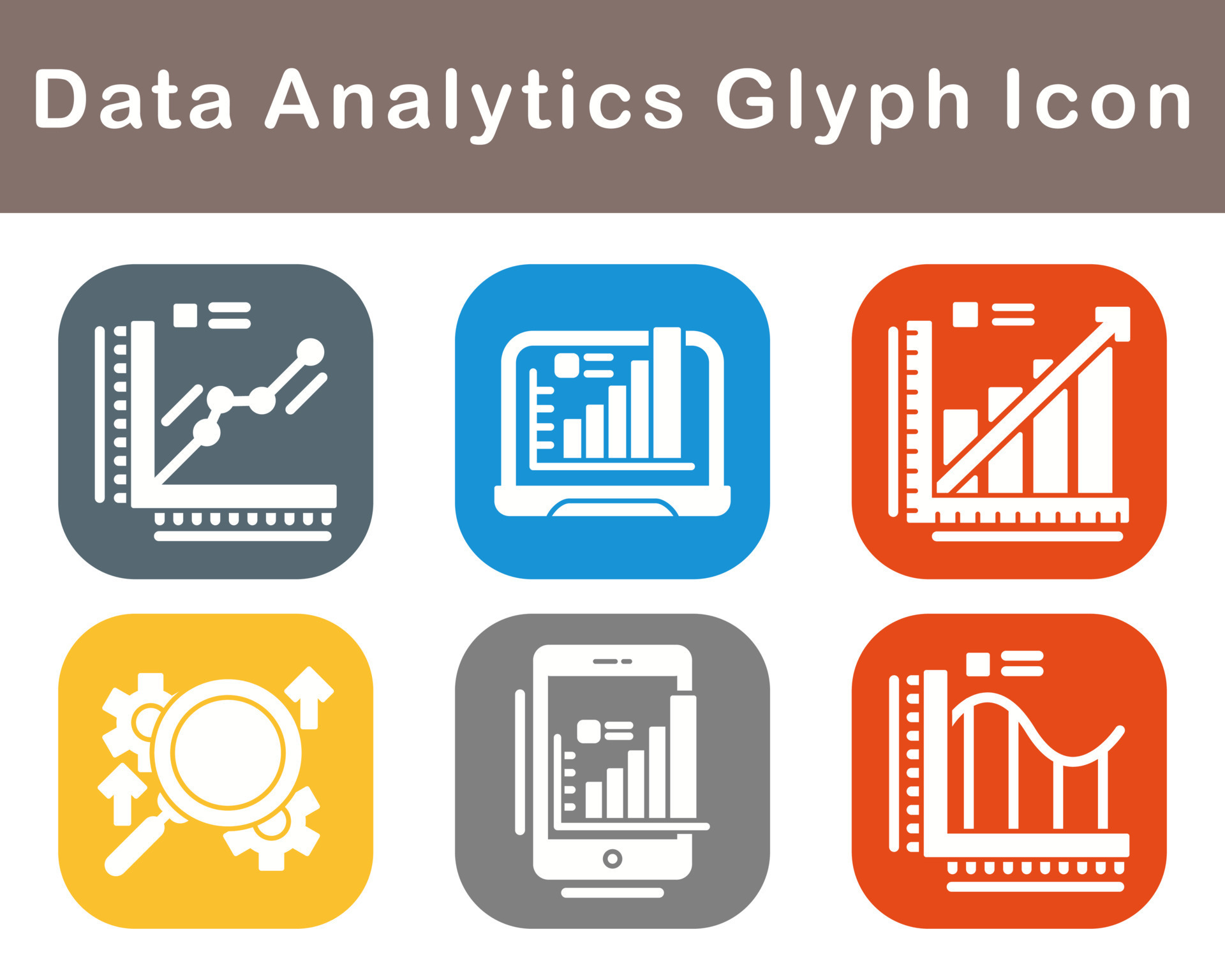 Data Analytics Vector Icon Set 20762576 Vector Art at Vecteezy