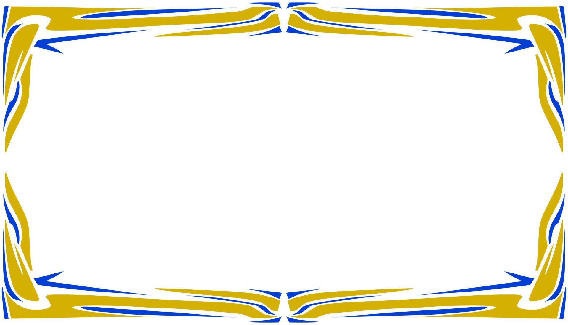 Abstract illustration background with blue and yellow border 20764934 ...