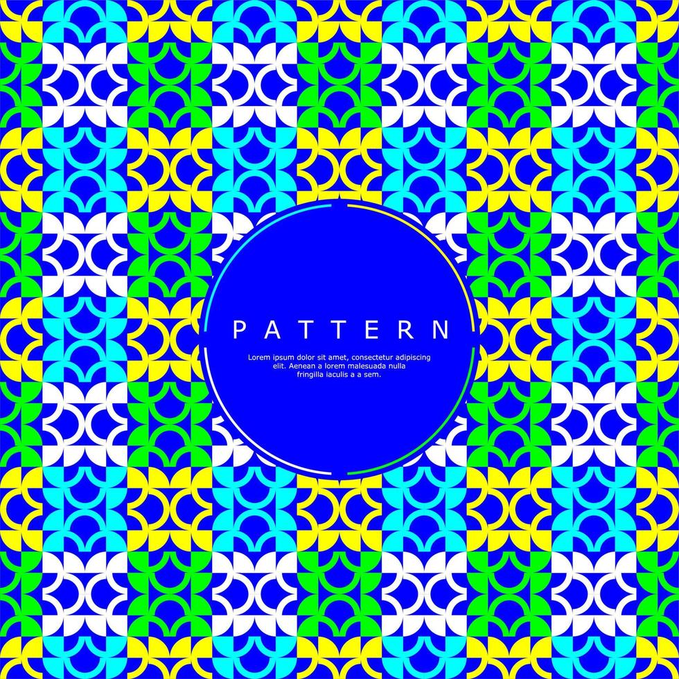 Colorful Circle Flow Abstract Seamless Pattern Modern Fun Round Line