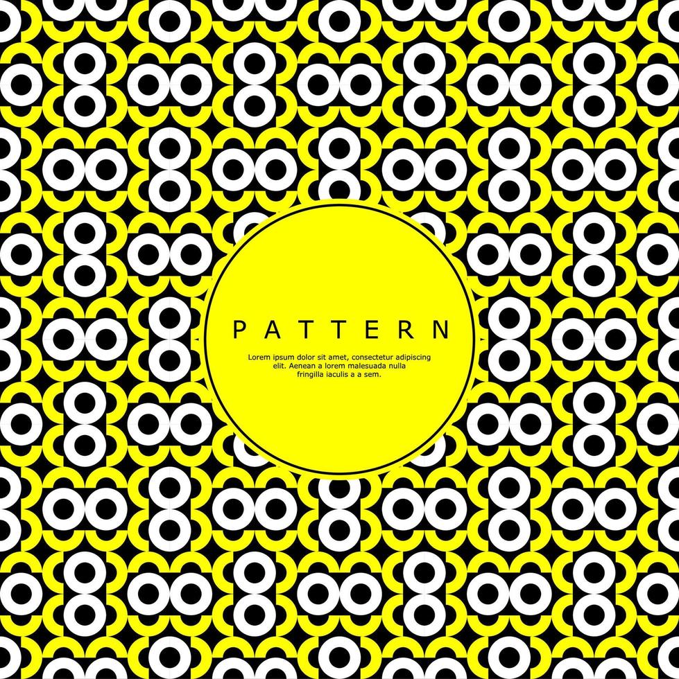 Ornate circle abstract repeat pattern. Modern round line seamless pattern. 20765115 Vector Art ...