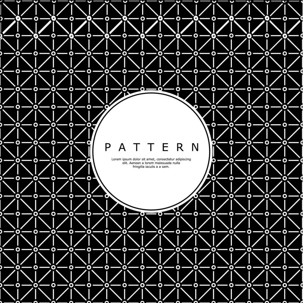 Structure Geometric Line And Circle Abstract Pattern Vector Round