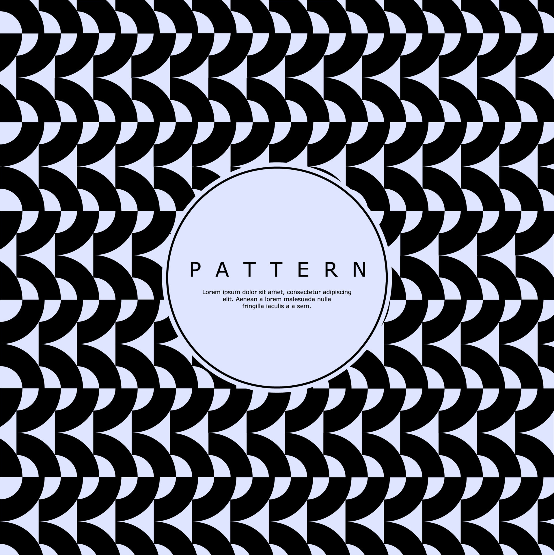 Line Circle Abstract Pattern Design Decorative Zig Zag Round Pattern Vector 20765174 Vector Art