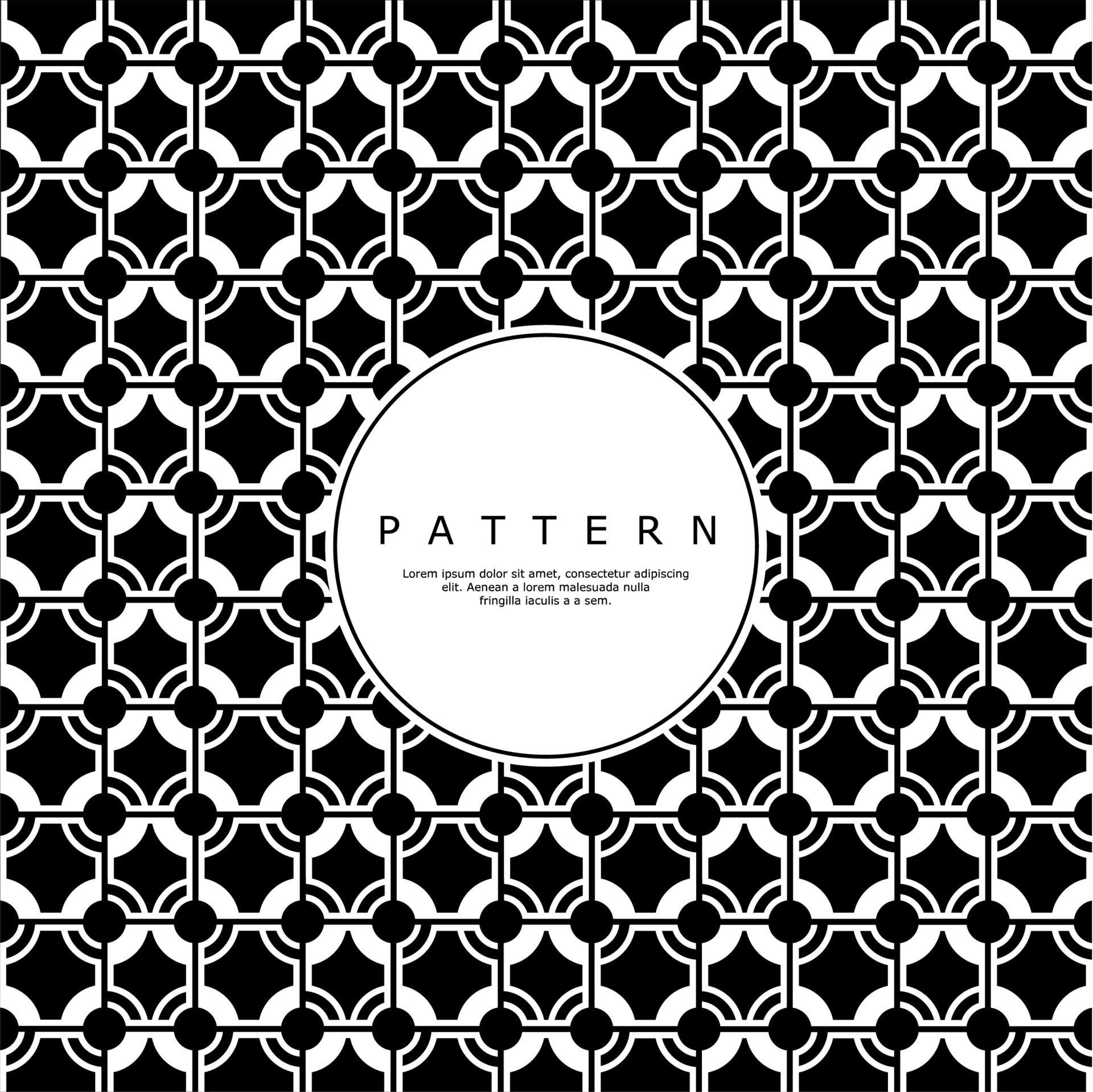 Futuristic circle line abstract pattern design. Modern round shape ...