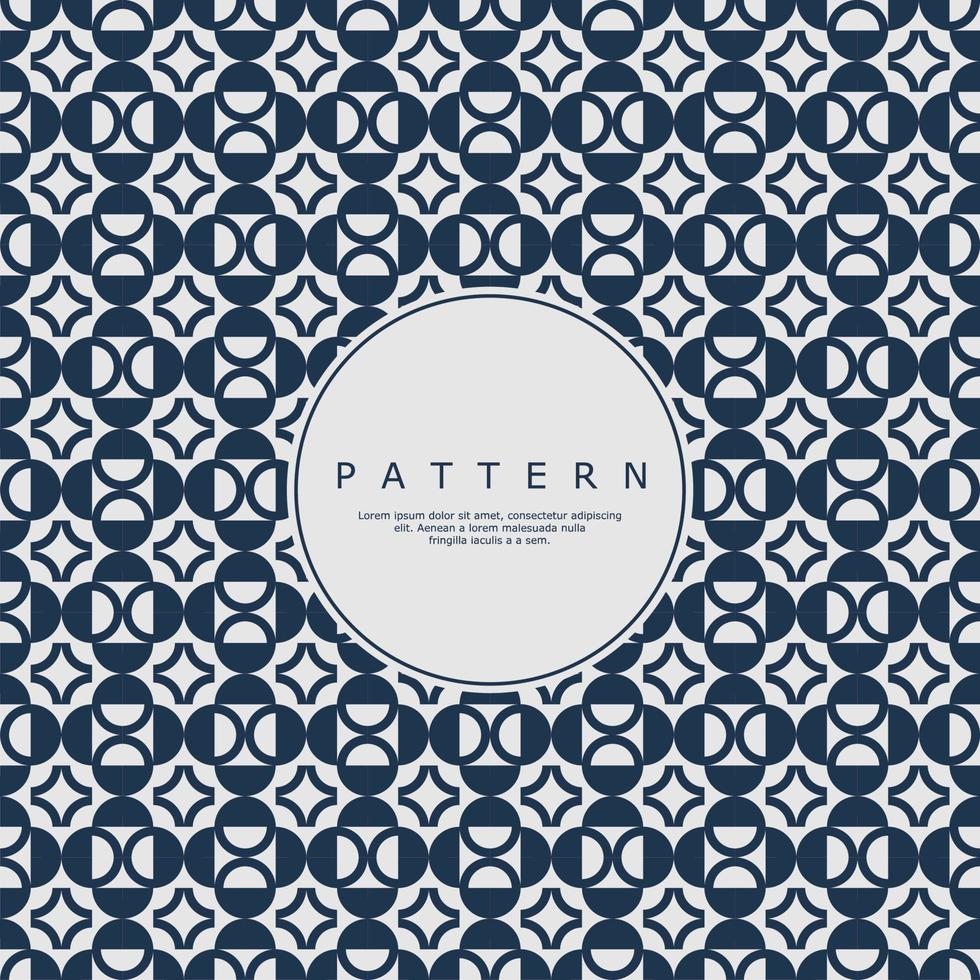 Star and circle ornament abstract seamless pattern. Round line decor ...