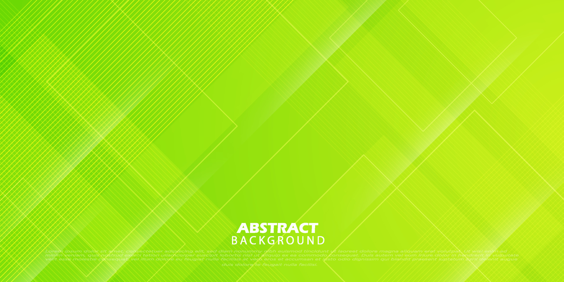 Bright green background with simple square and lines pattern.colorful ...