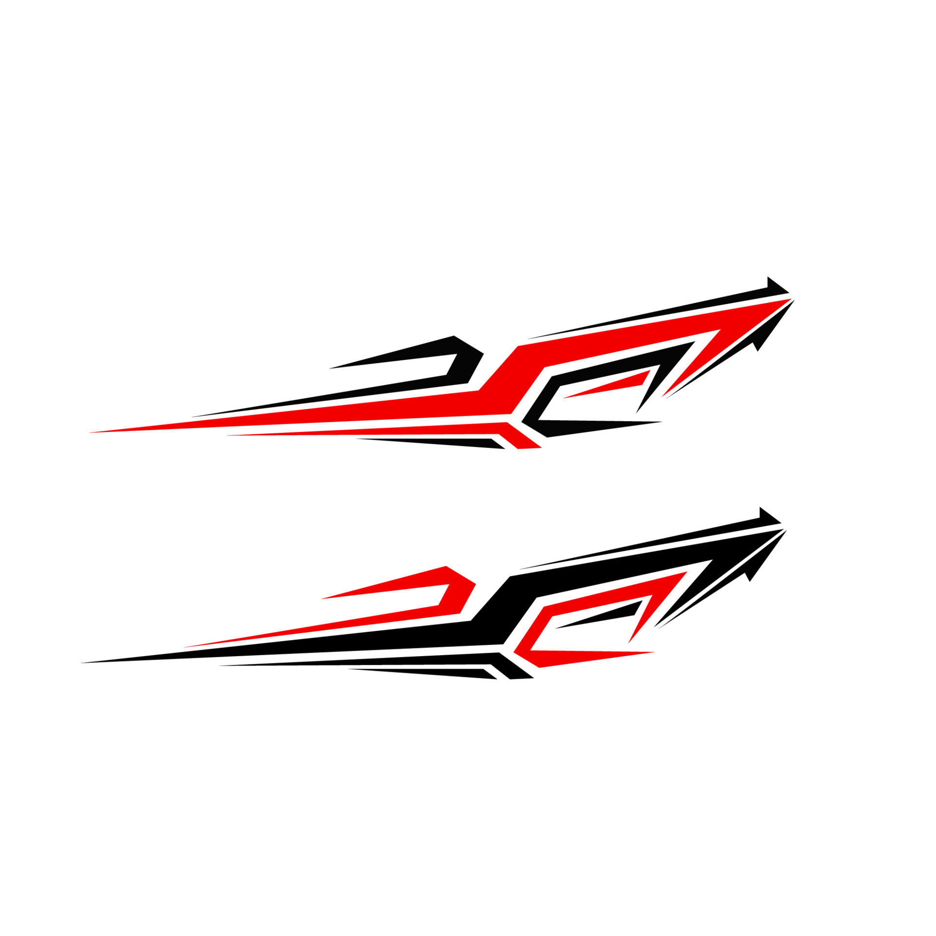 vector de pegatina de envoltura de coche. coche moderno pegatinas ...